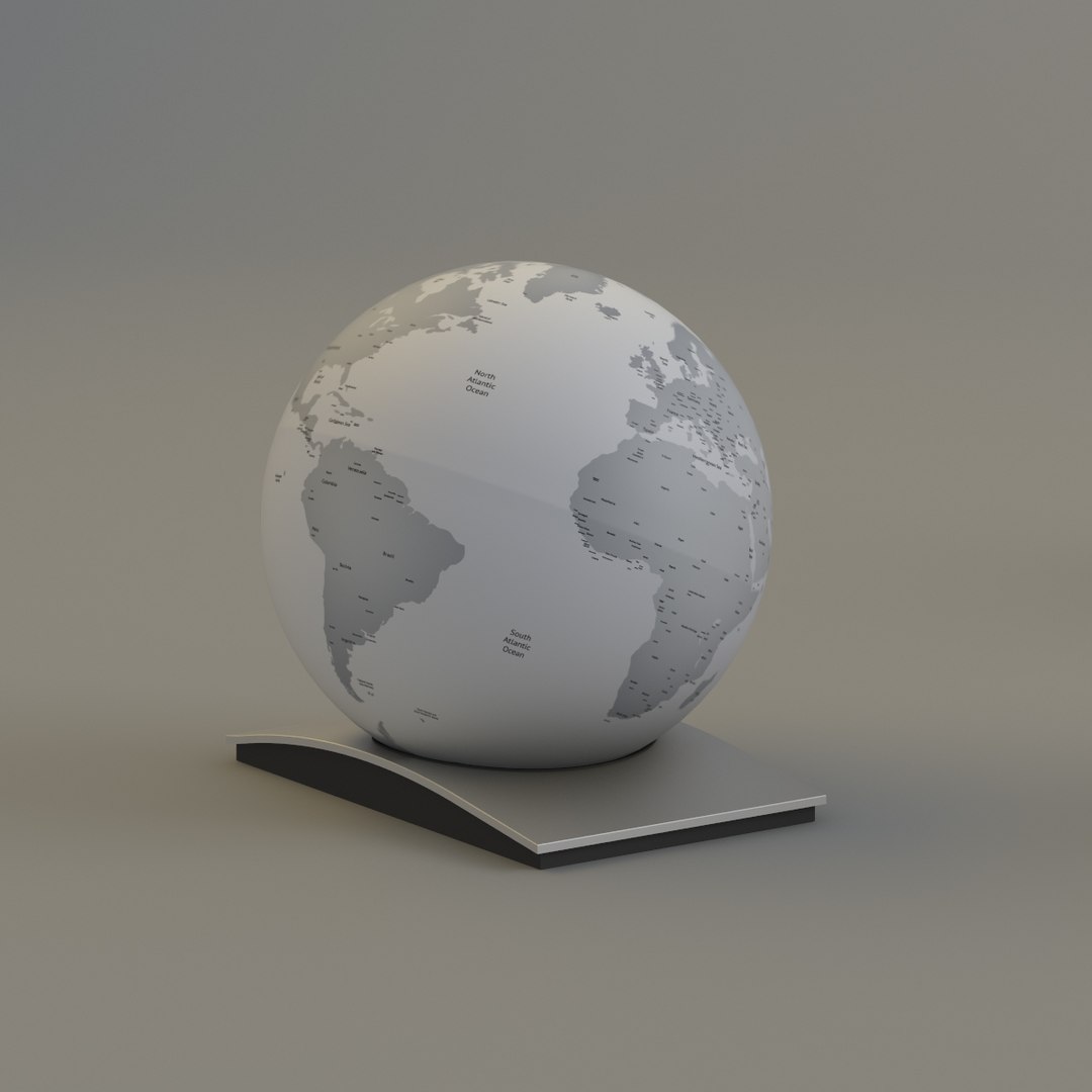 3d Model Globes Circle Q