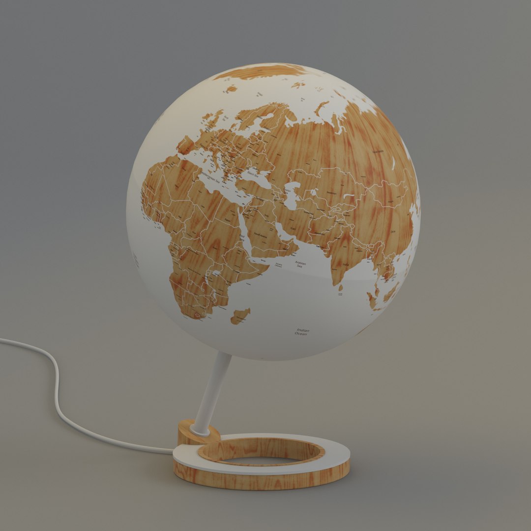 3d Model Globes Circle Q