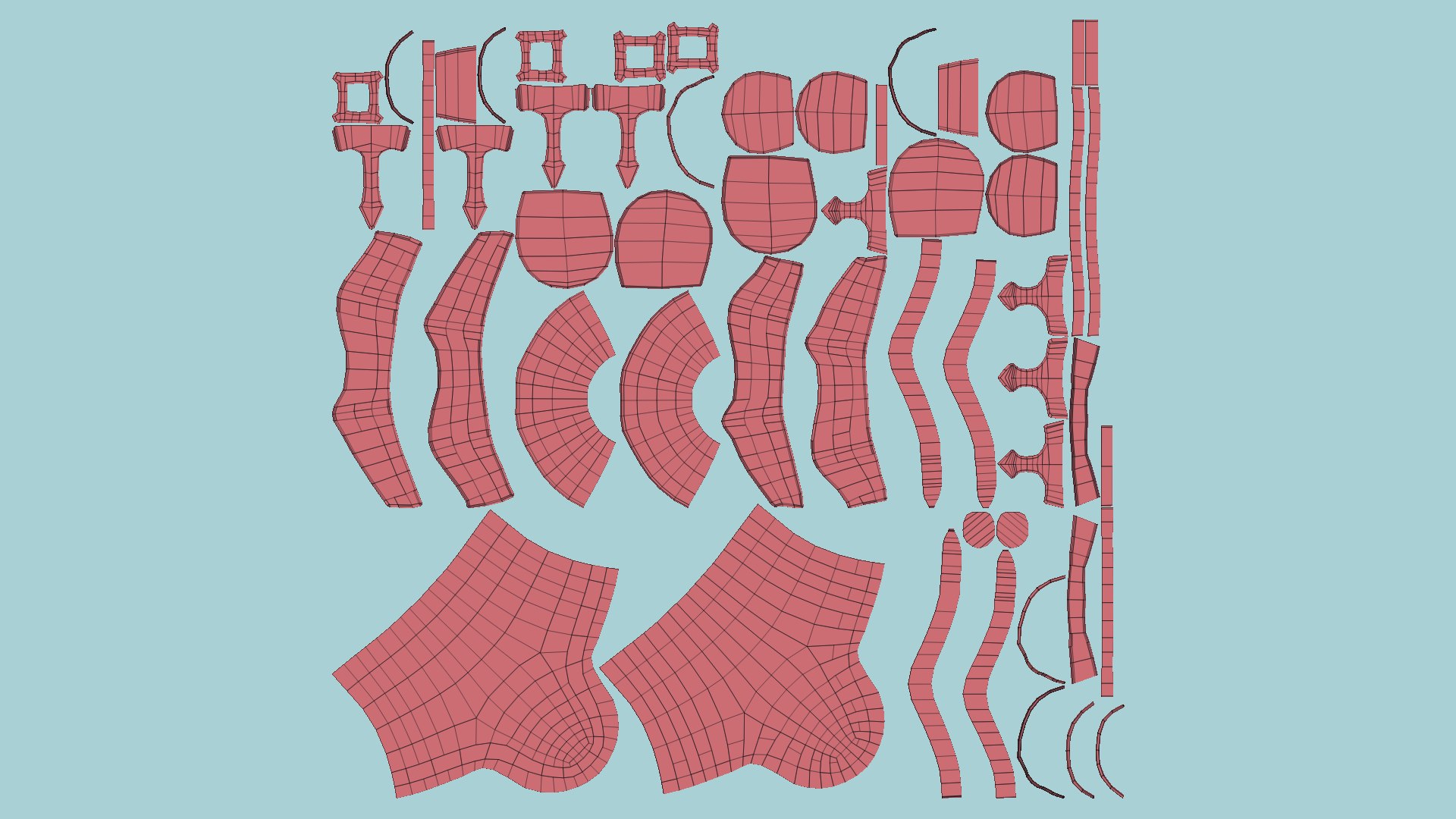 3D Medieval Boots A01 Full Black - Fantasy Character Design Model ...