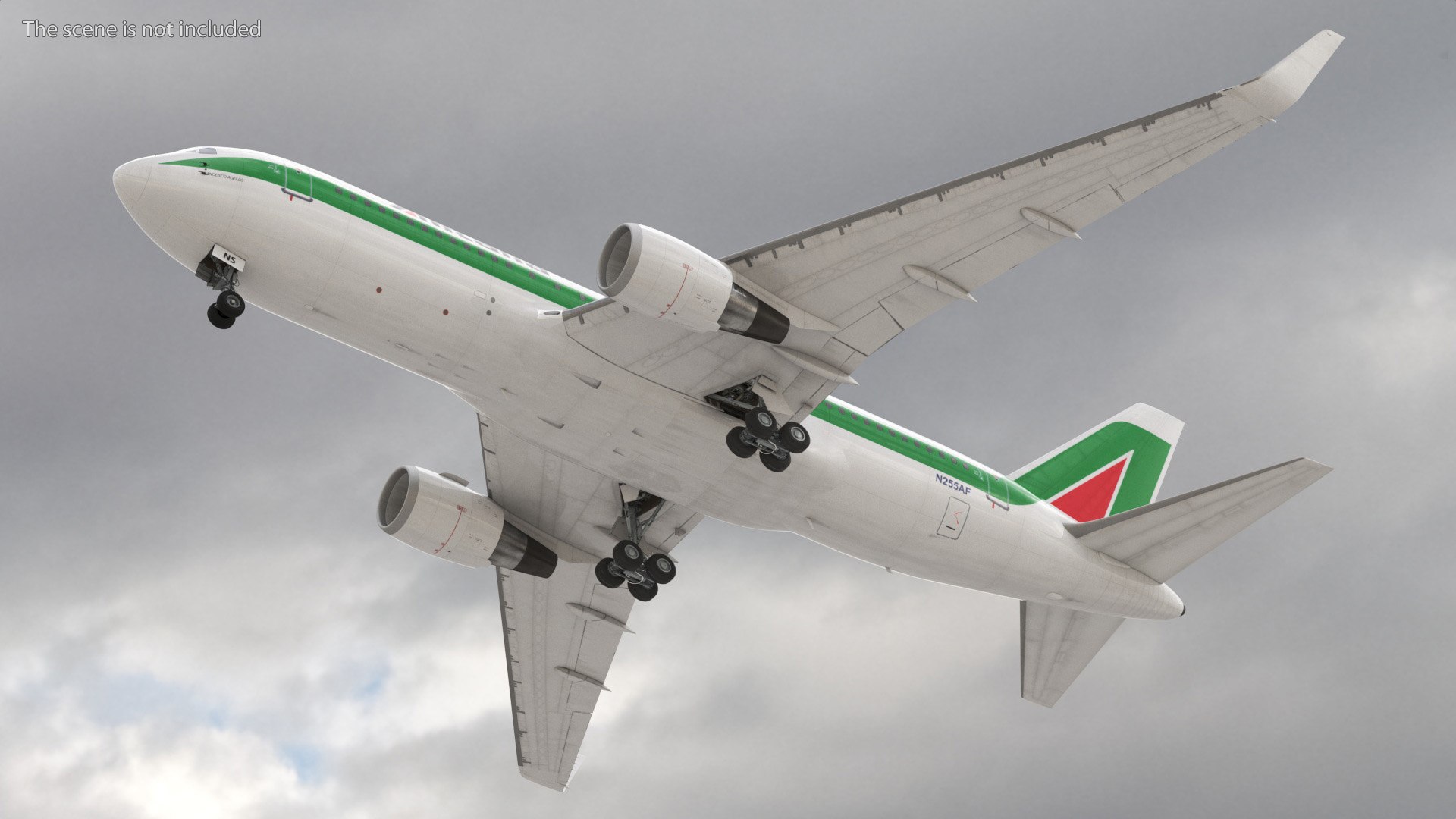 3d boeing 767-200er alitalia model