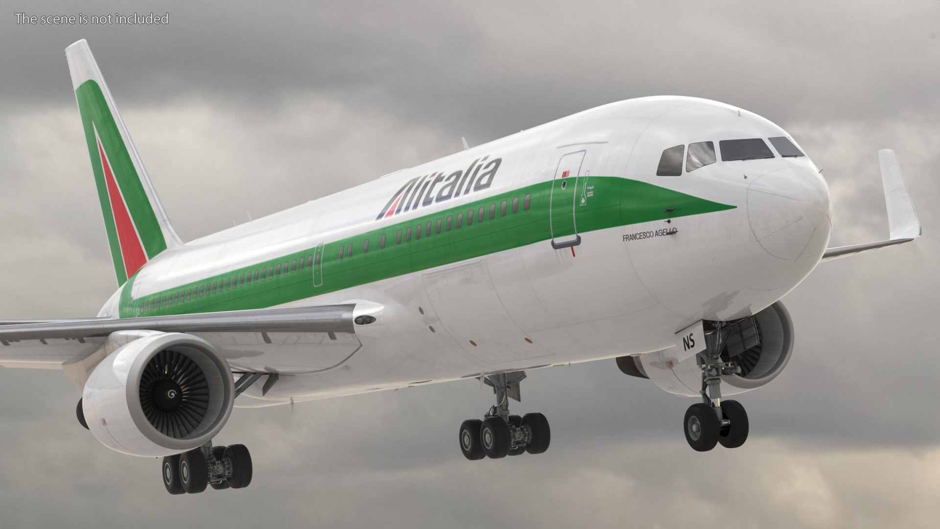 3d boeing 767-200er alitalia model