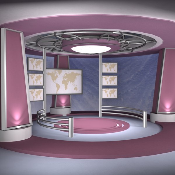 virtual set 3d model