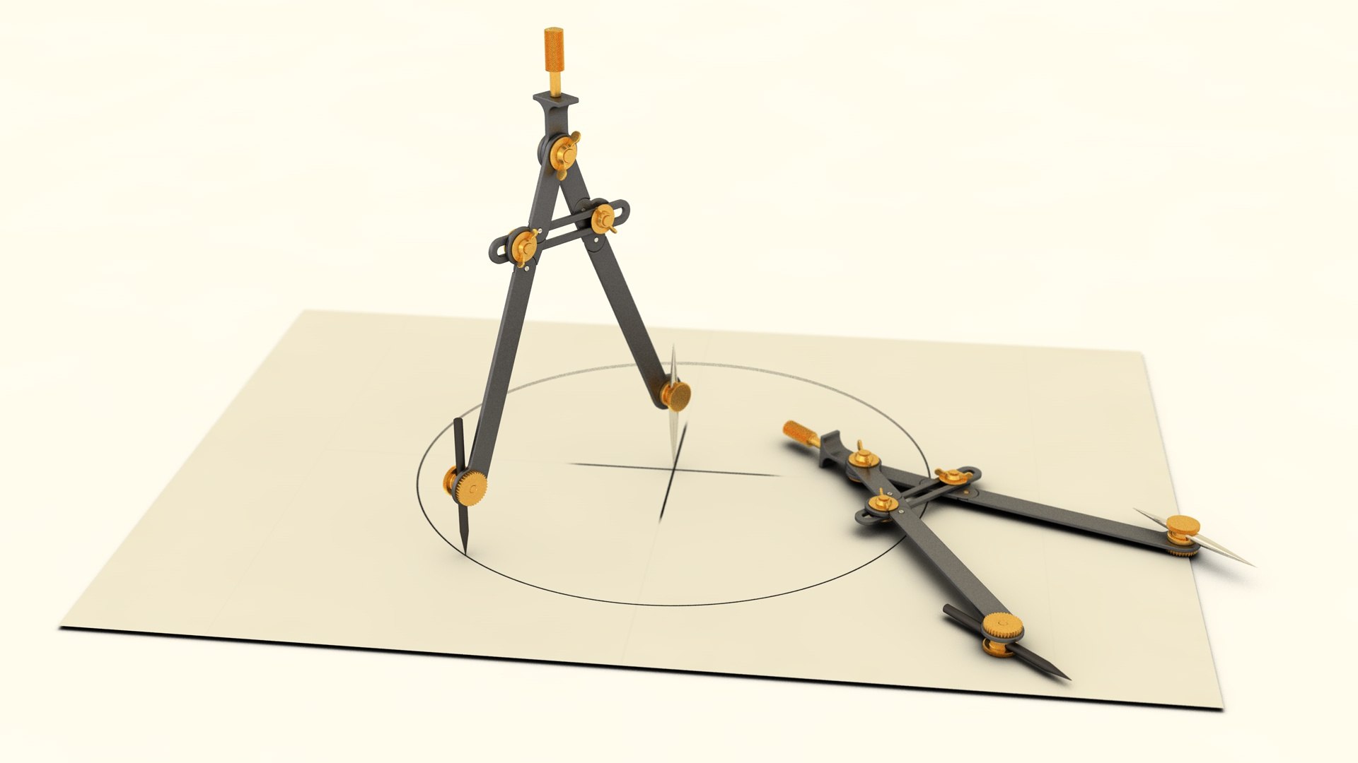 Drafting Compass 3D Model - TurboSquid 1704787