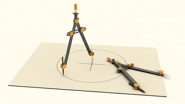 Drafting compass 3D model - TurboSquid 1704787