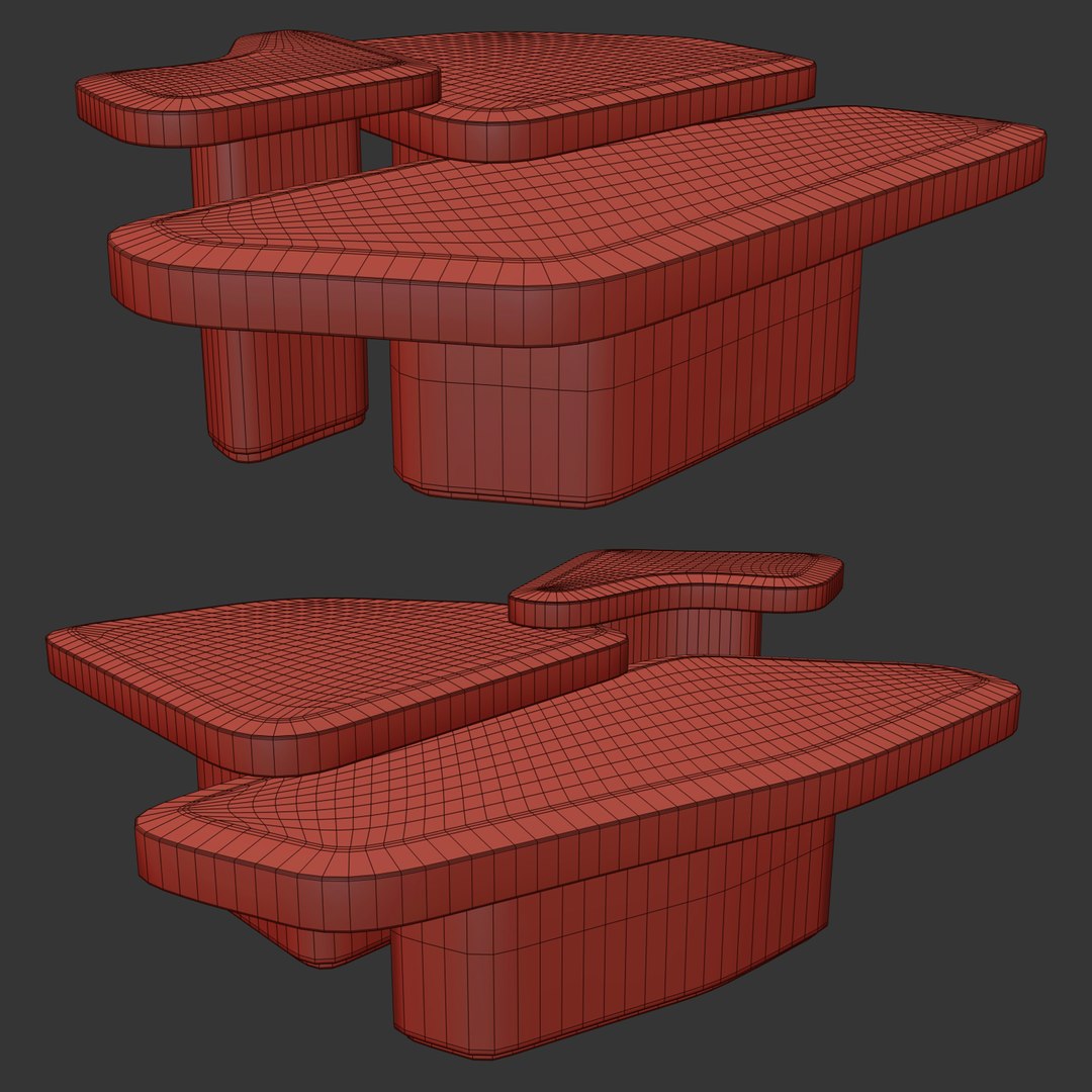 Lulu And Georgia Maro Nesting Coffee Tables 3D Model - TurboSquid 2346833