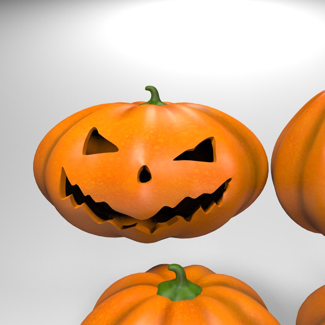 3D halloween pumpkins emoji set - TurboSquid 1446251