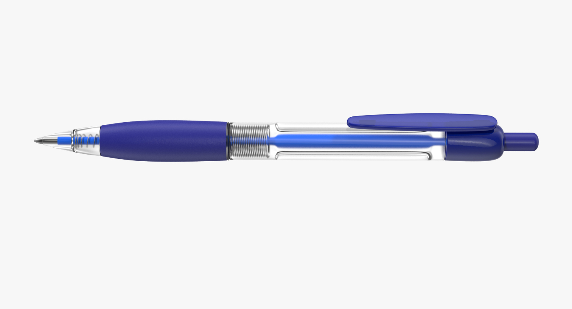 Ballpoint Pen Blue Ink 3D - TurboSquid 1203618