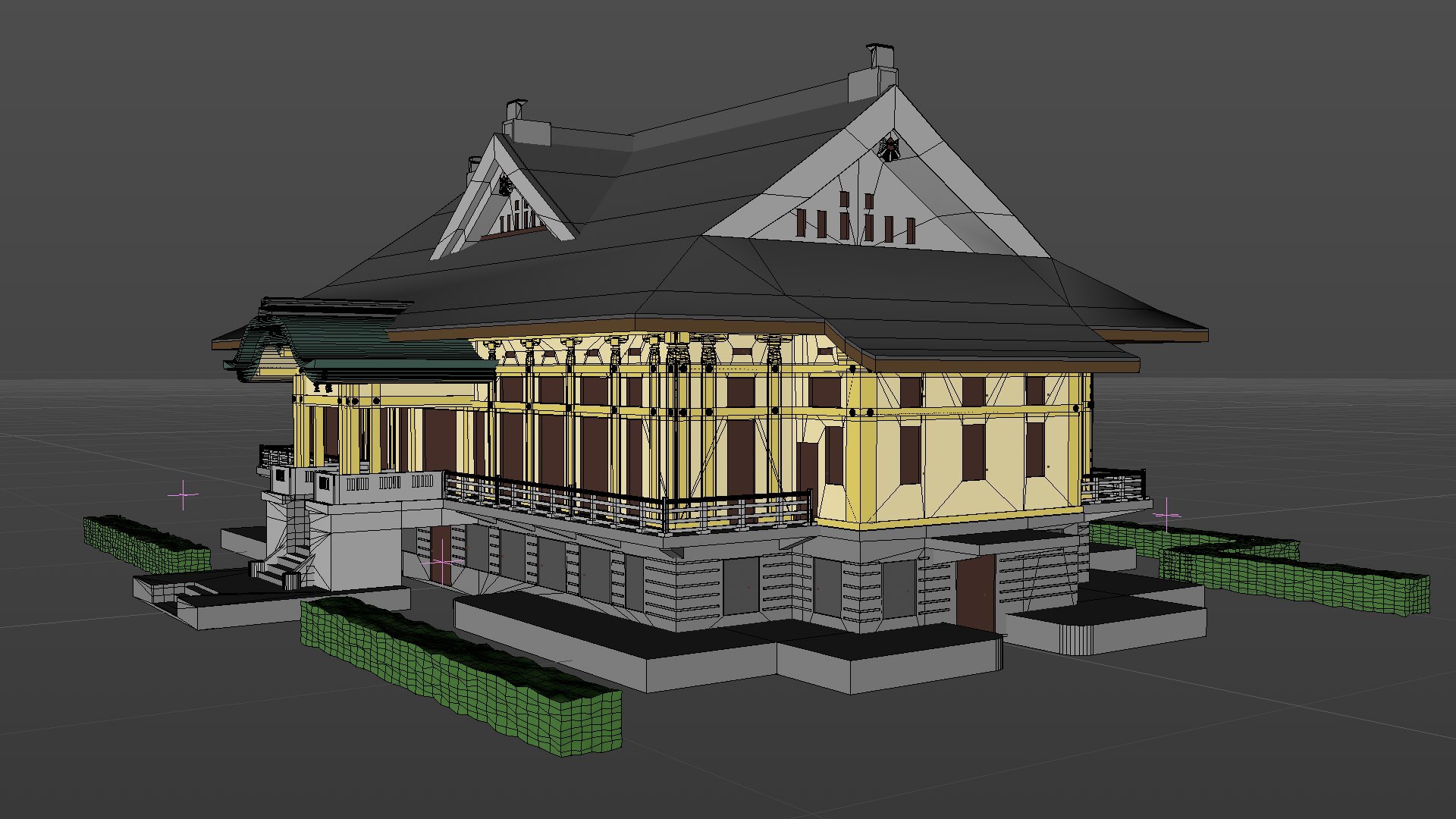 3D cartoon taiwan historic site model - TurboSquid 1670594