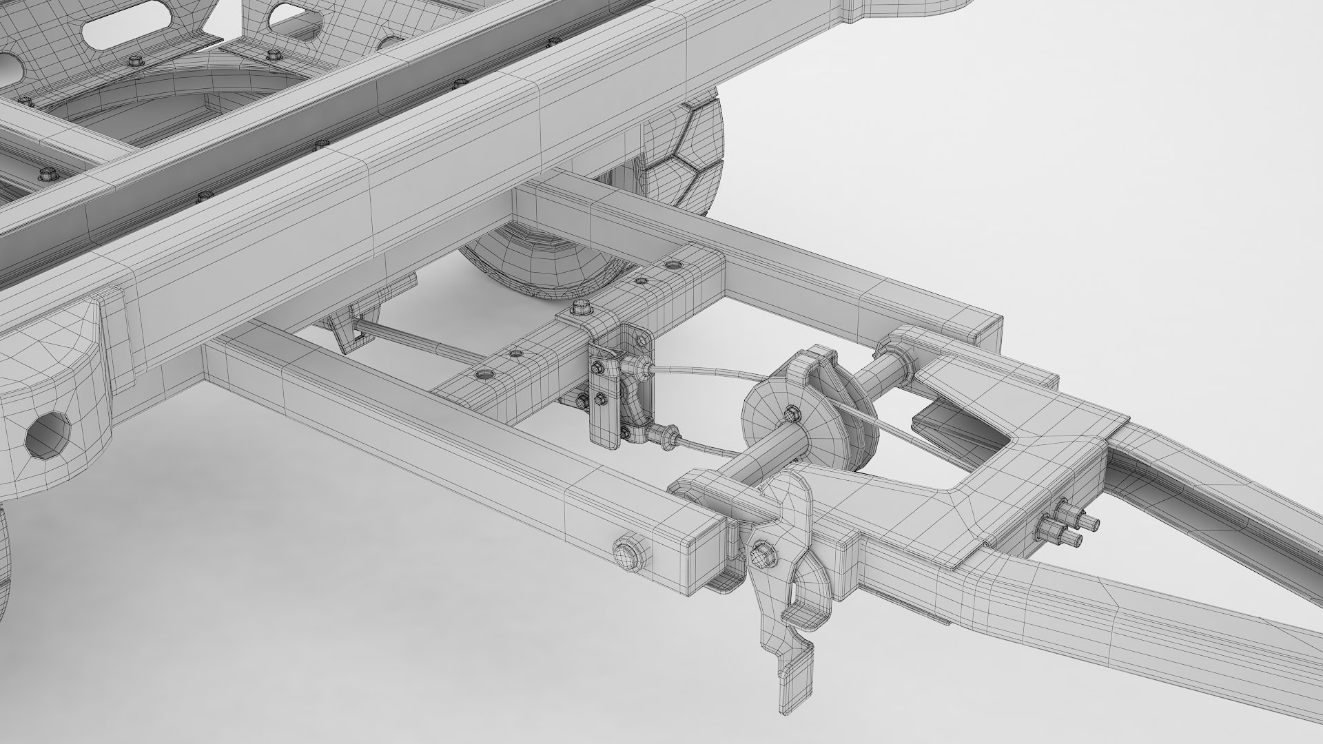 3D Model Airport Trailer Chassis 04 - TurboSquid 2226808