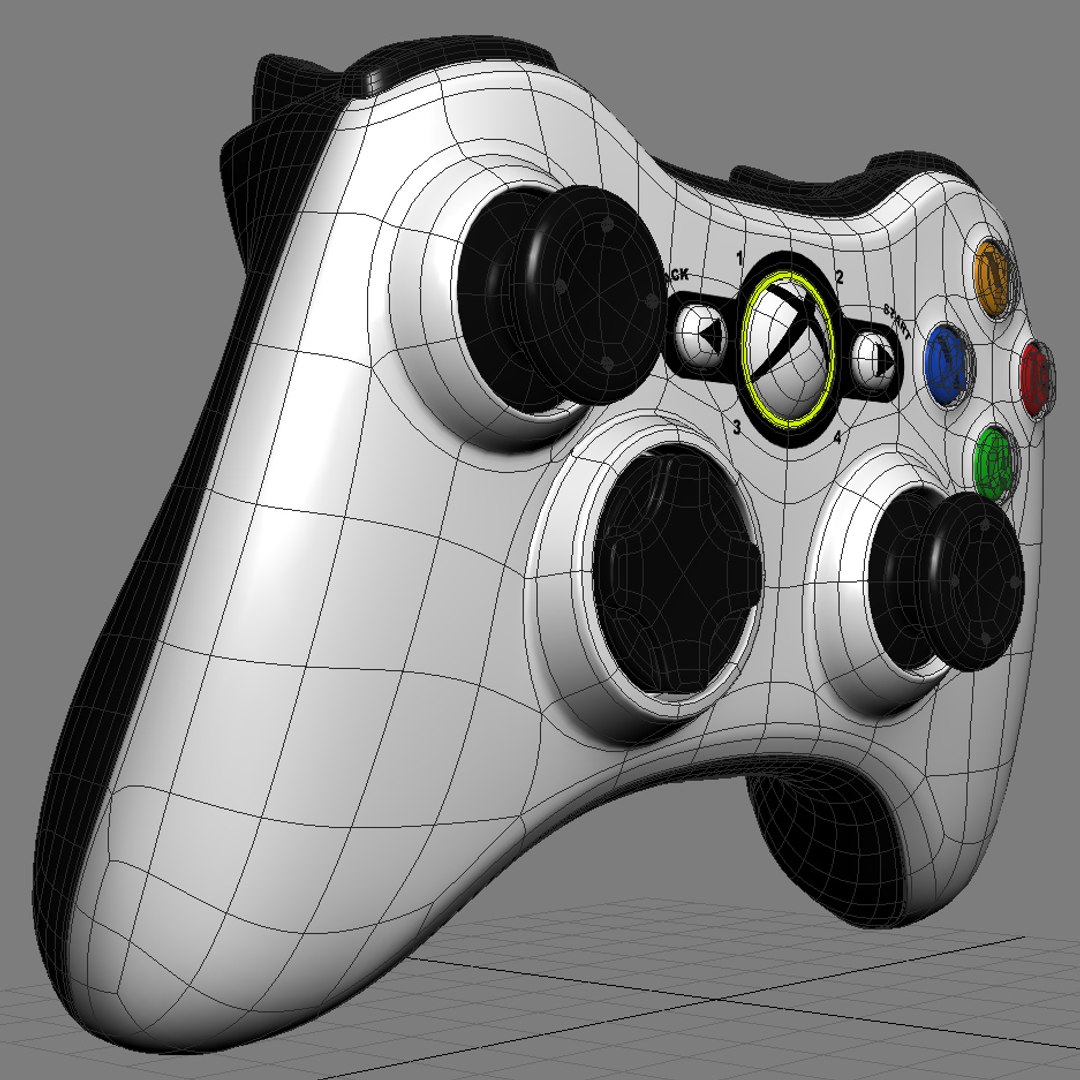 Xbox 360 Wireless Controller 3d Model