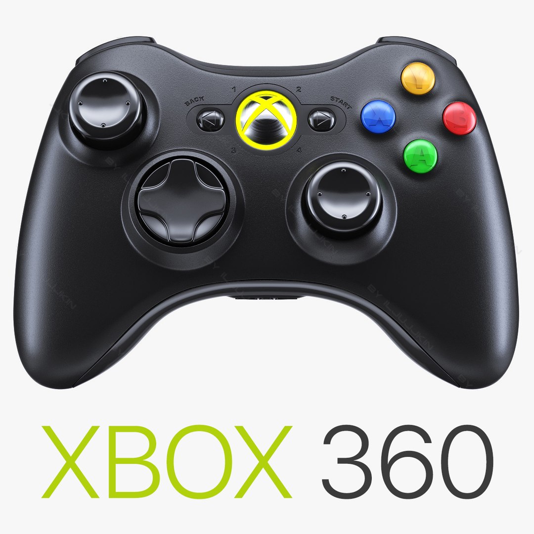 xbox 360 wireless controller 3d model