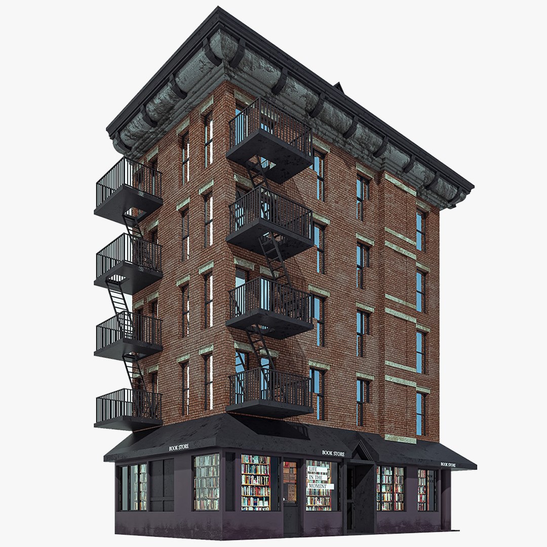 Book Selling Building 3D - TurboSquid 1993021