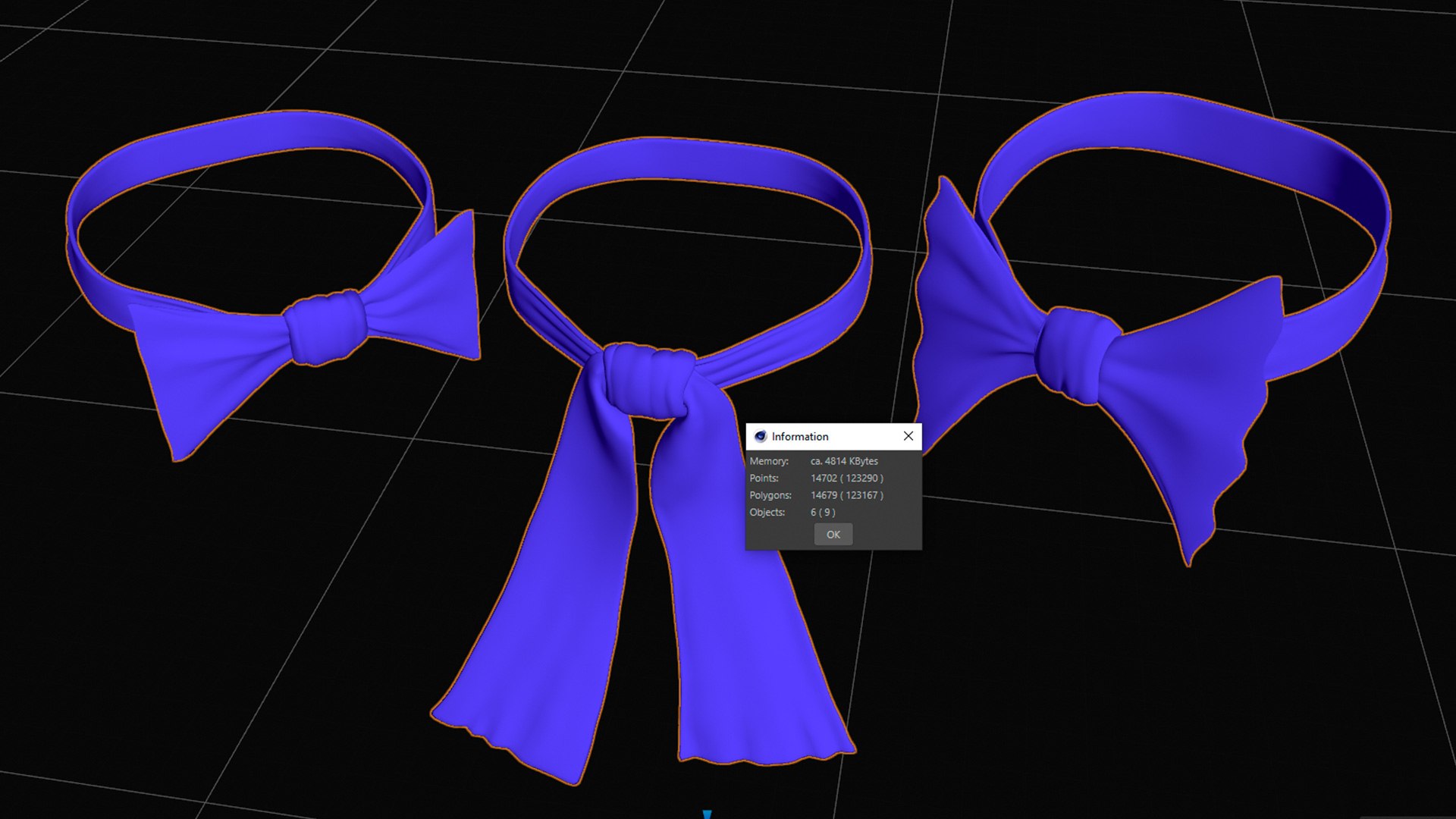 Set Of Bows 3D Model - TurboSquid 2338509