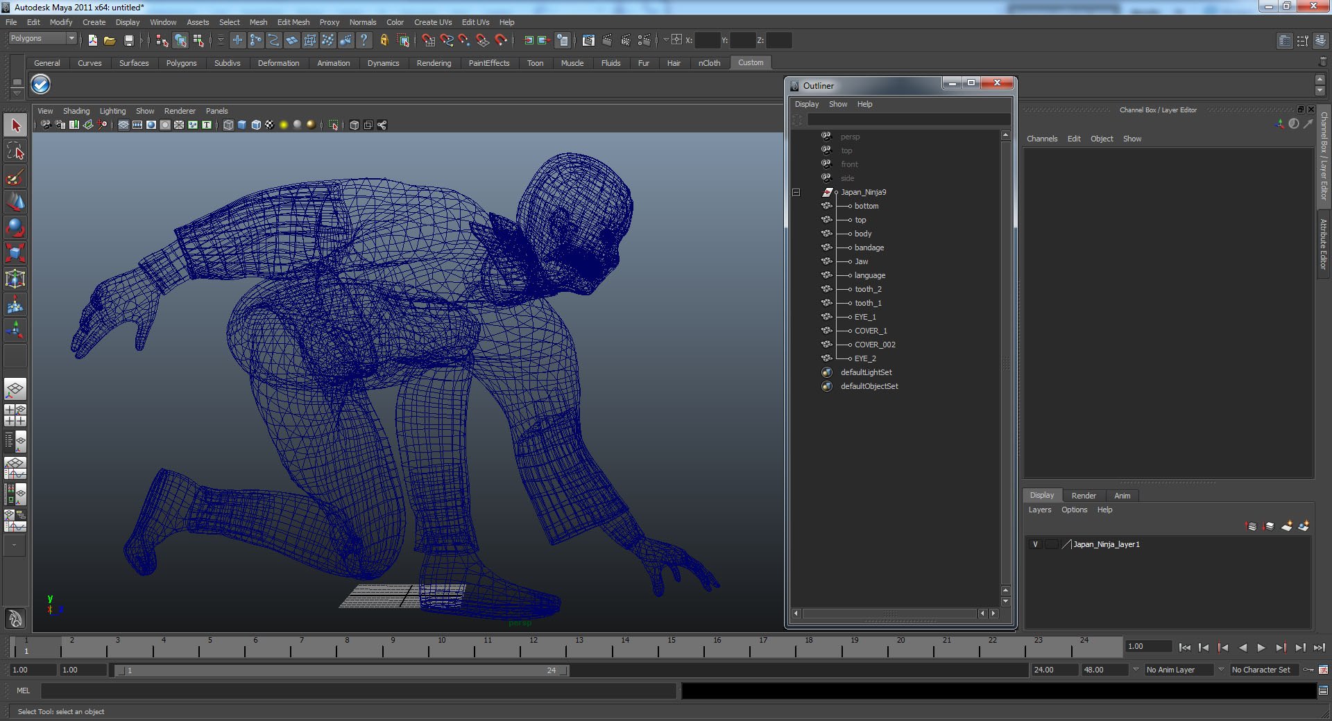3D Japan Ninja Model - TurboSquid 1150604