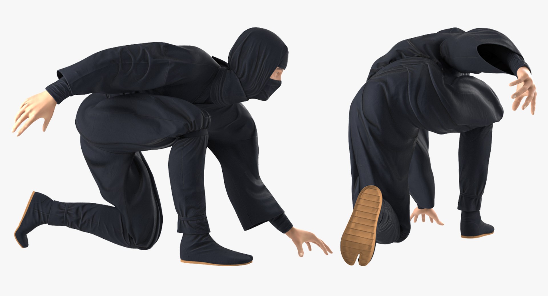 3D Japan Ninja Model - TurboSquid 1150604