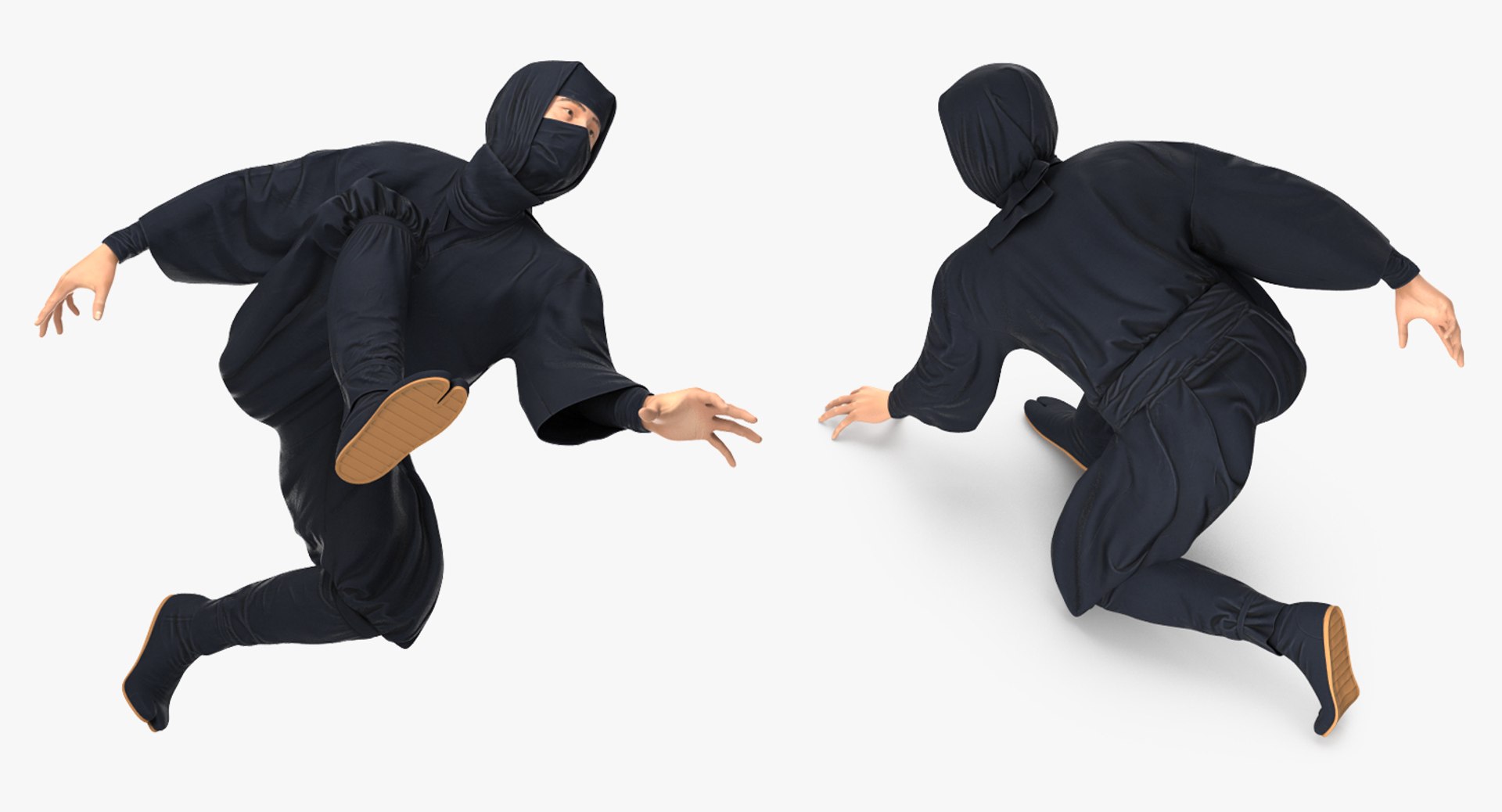 3D Japan Ninja Model - TurboSquid 1150604