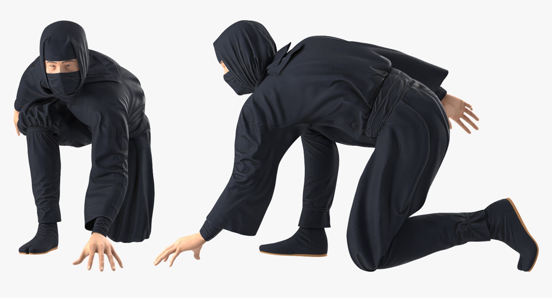 3D Japan Ninja Model - TurboSquid 1150604