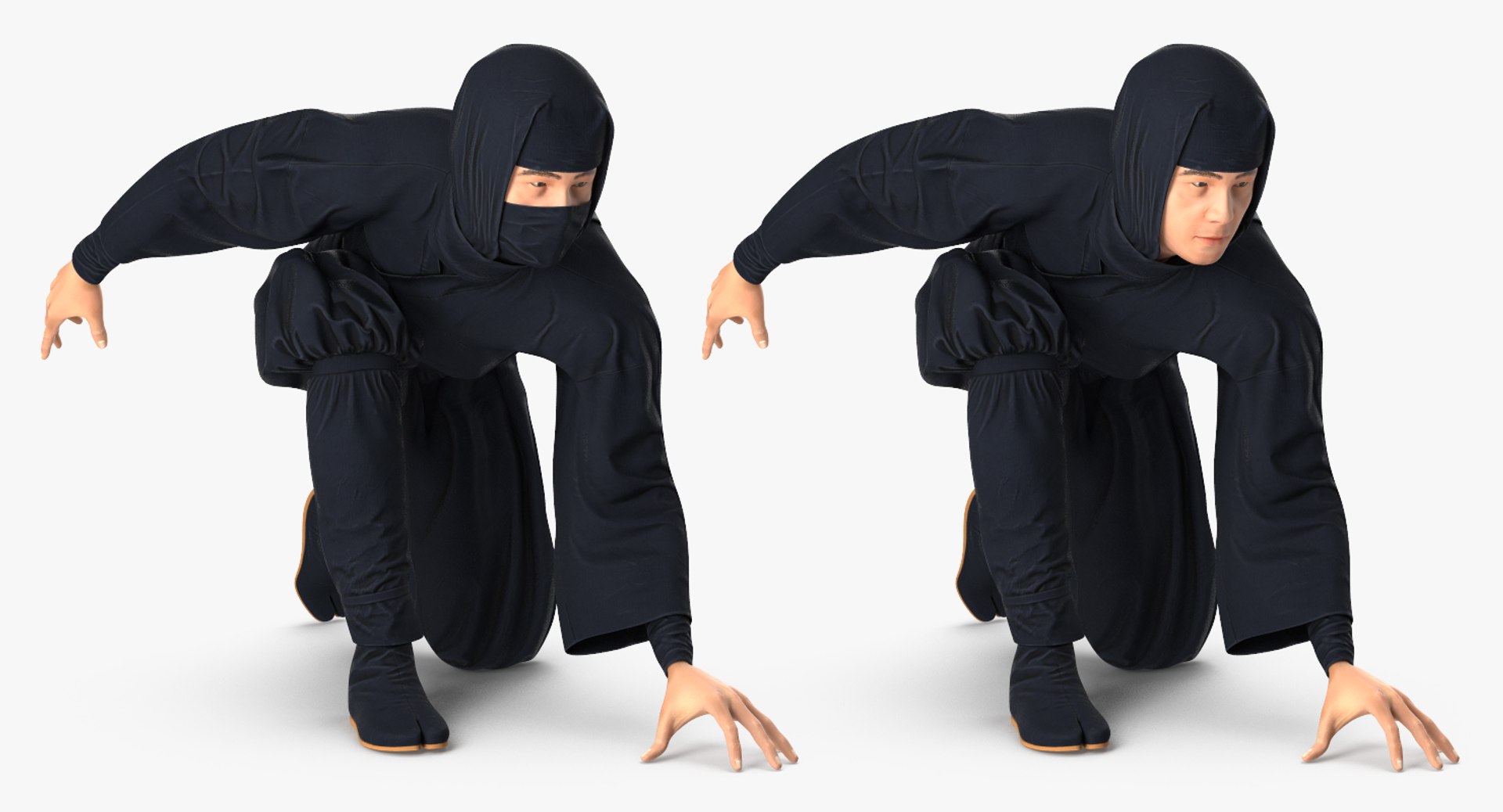 3D Japan Ninja Model - TurboSquid 1150604