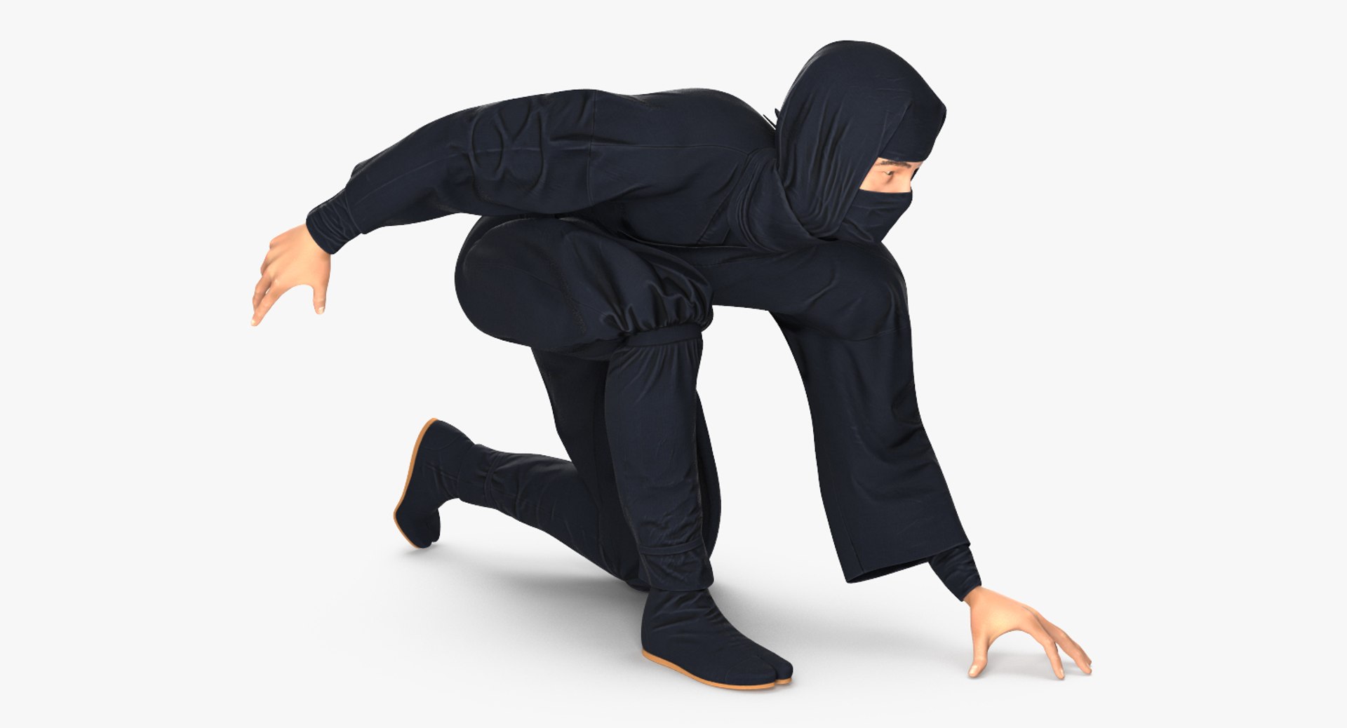 3D Japan Ninja Model - TurboSquid 1150604