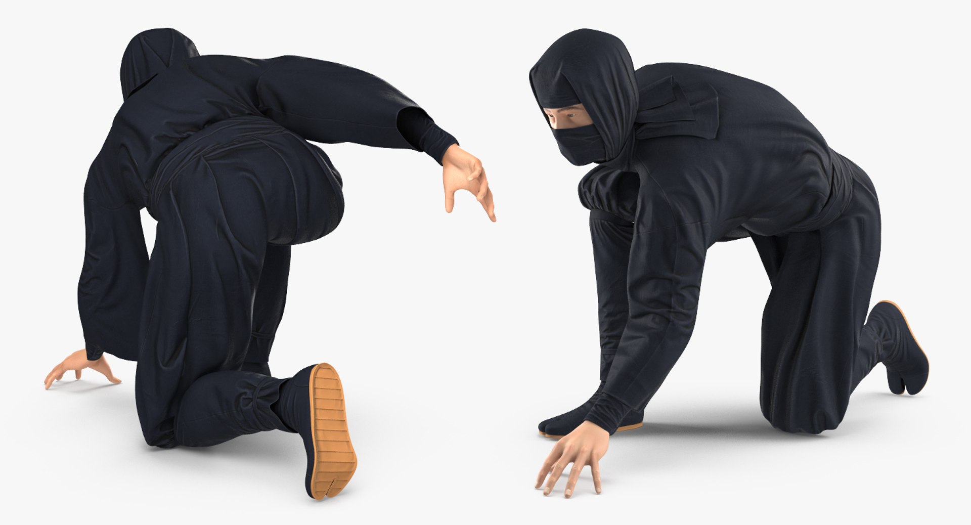 3D Japan Ninja Model - TurboSquid 1150604