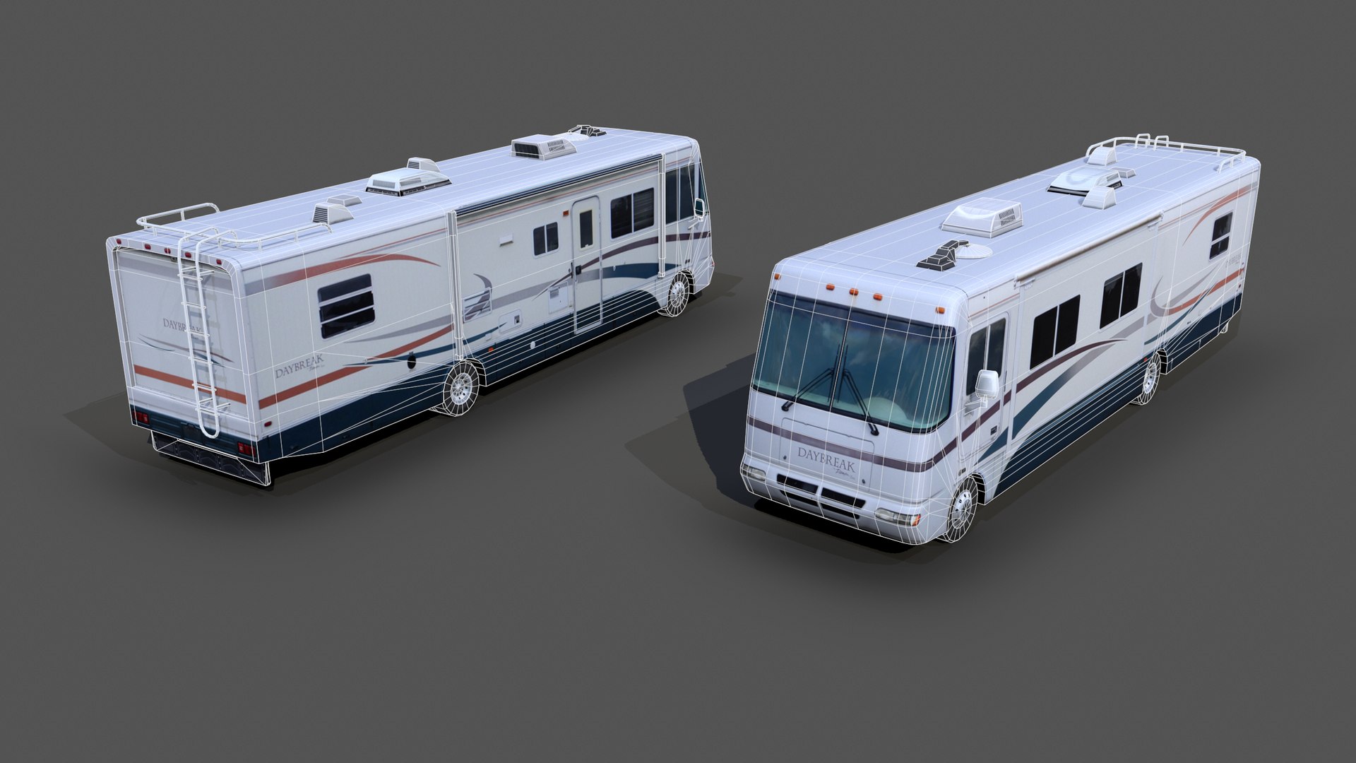 3D Damon Daybreak RV 2002 Model - TurboSquid 1784022