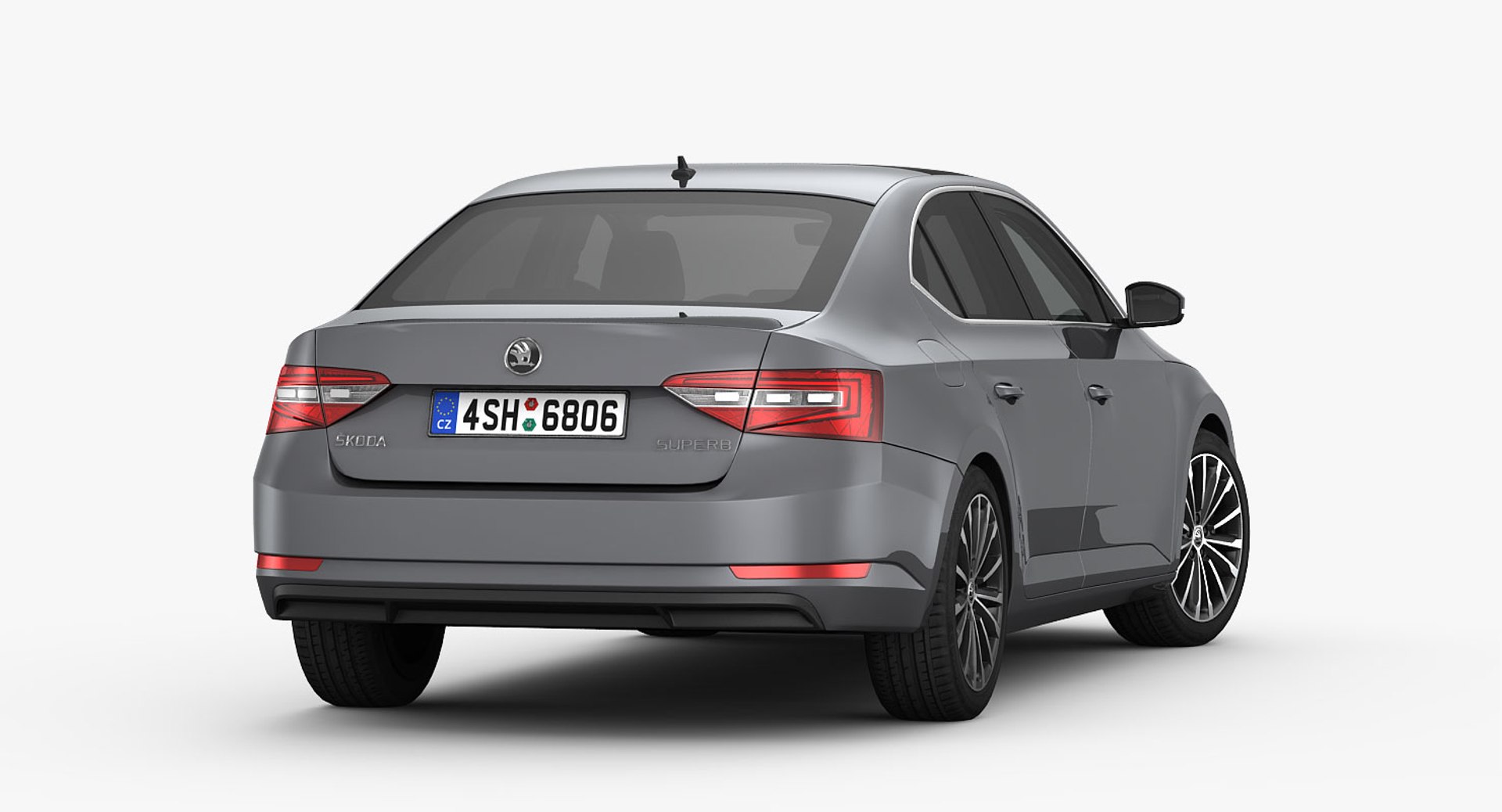 3d model skoda superb car