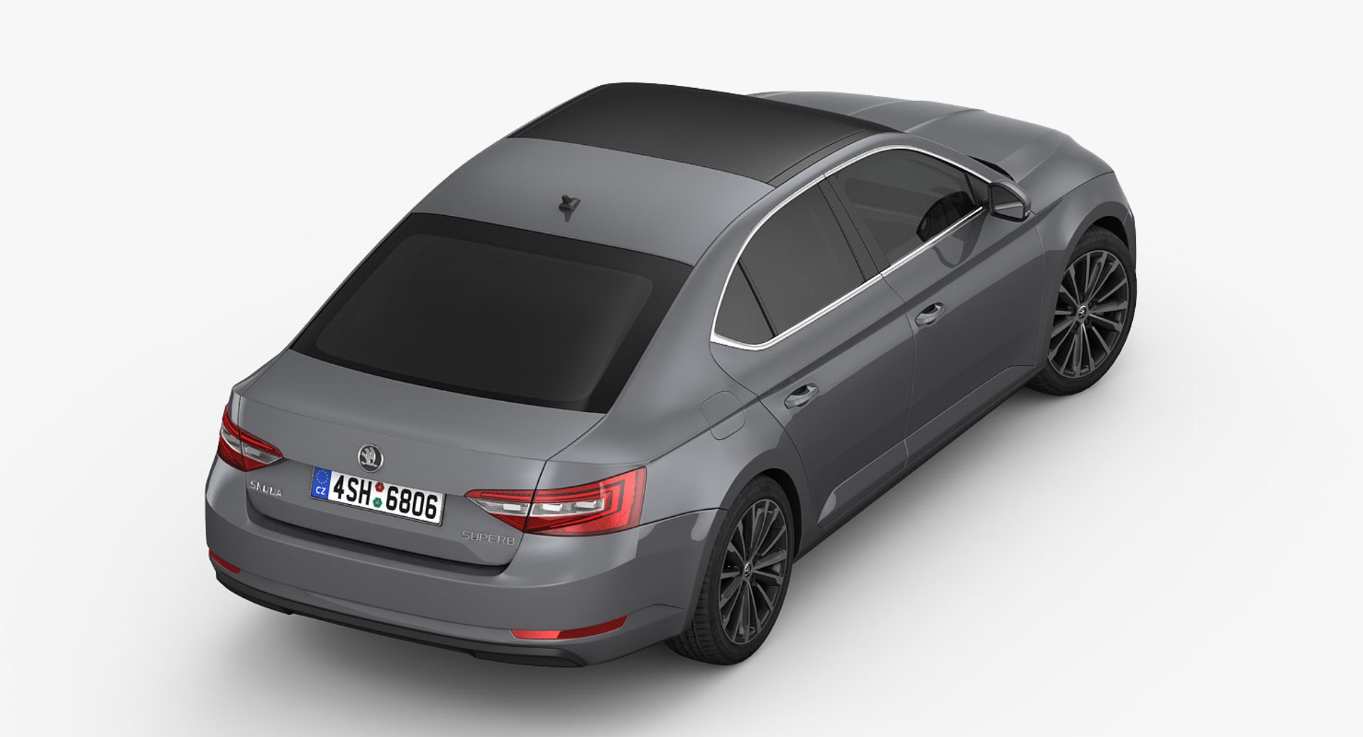 3d model skoda superb car