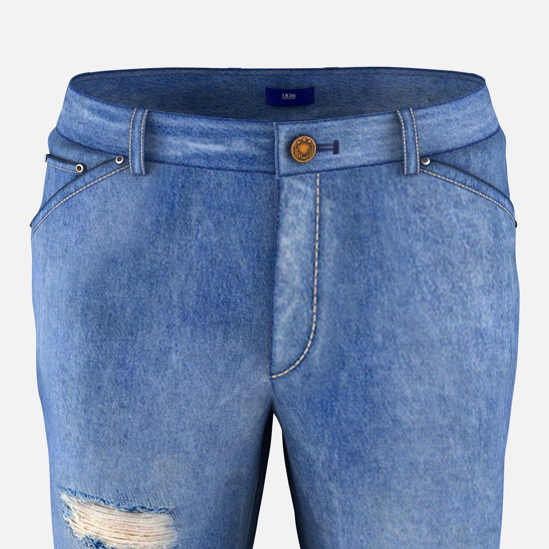 Men S Jeans 3D Model - TurboSquid 1662542