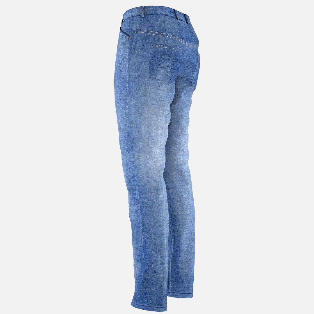 Men S Jeans 3D Model - TurboSquid 1662542