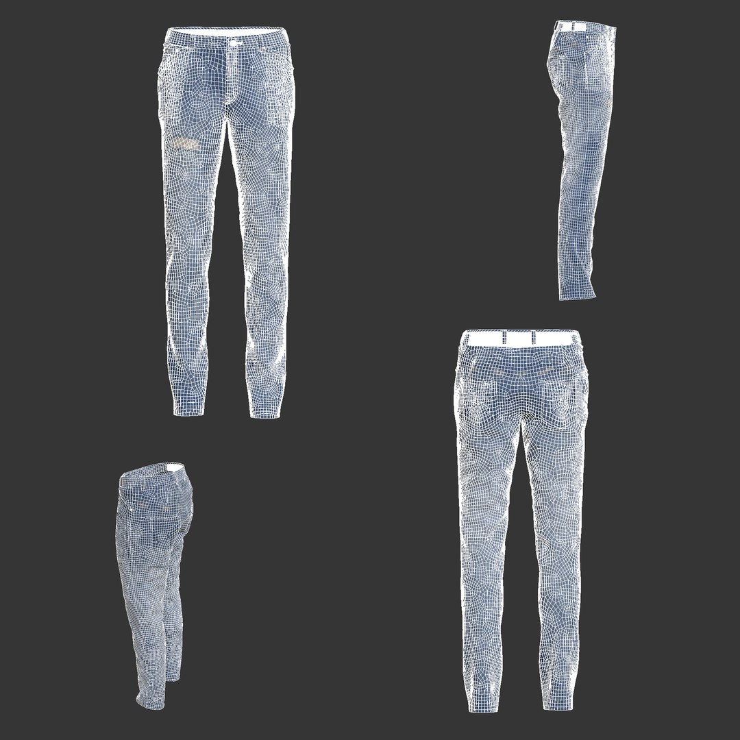 Men S Jeans 3D Model - TurboSquid 1662542