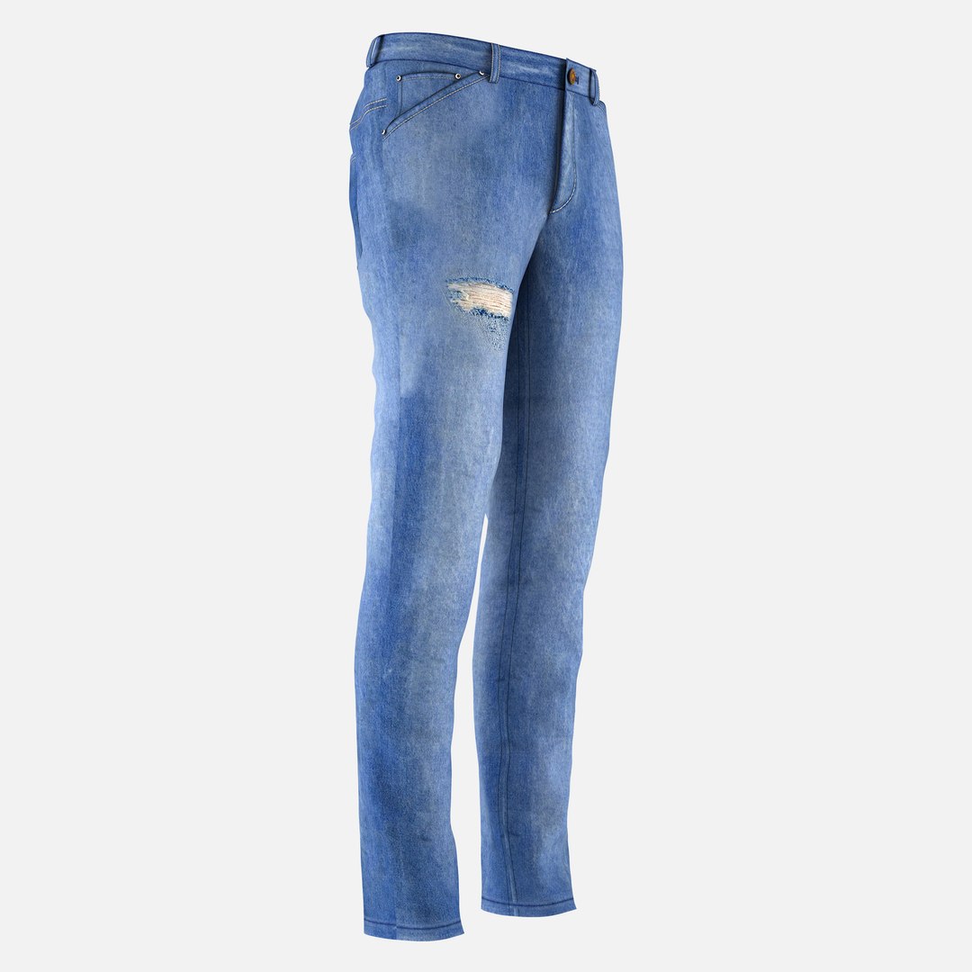 Men S Jeans 3D Model - TurboSquid 1662542