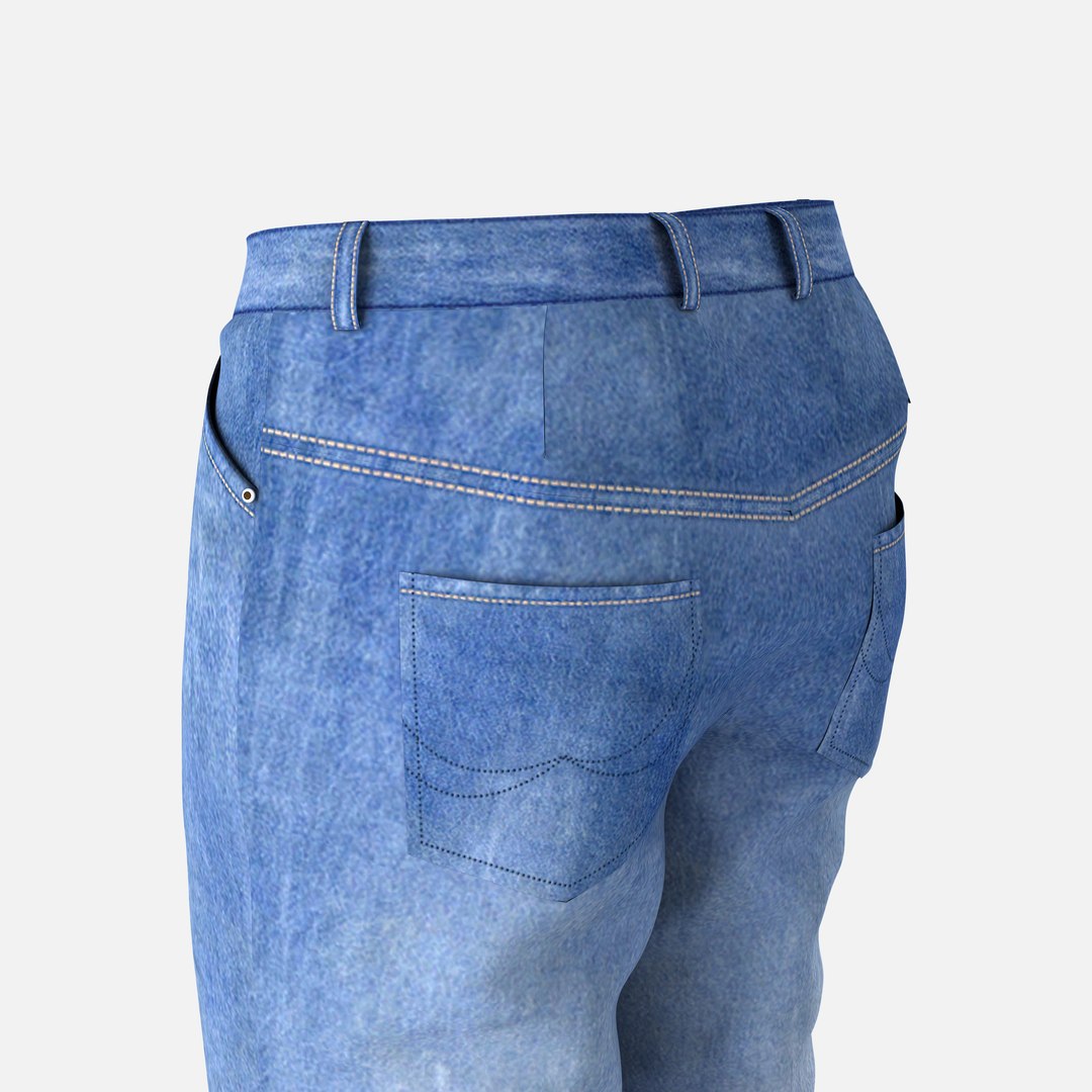 Men S Jeans 3D Model - TurboSquid 1662542