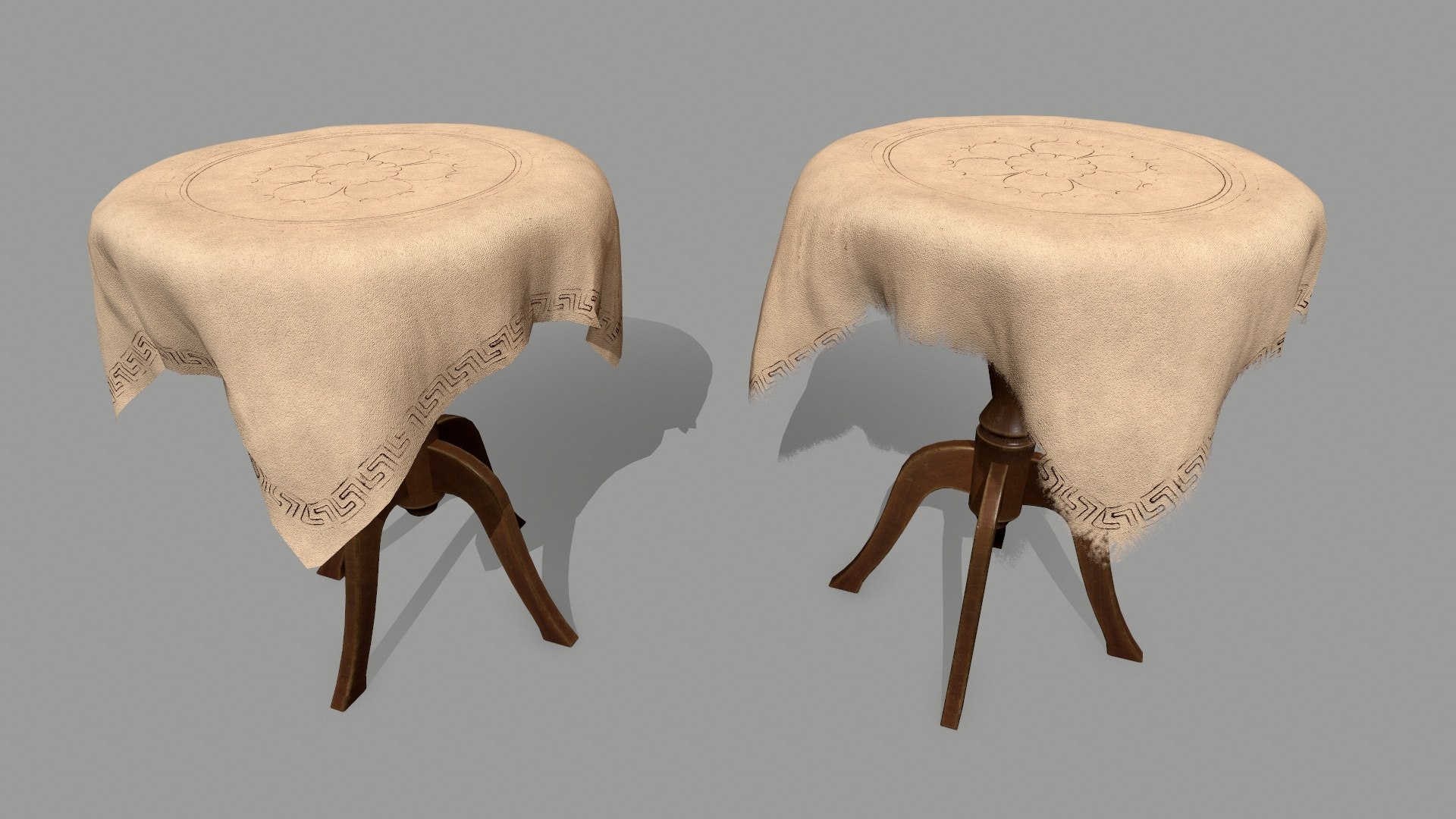 3D table cover model - TurboSquid 1527065