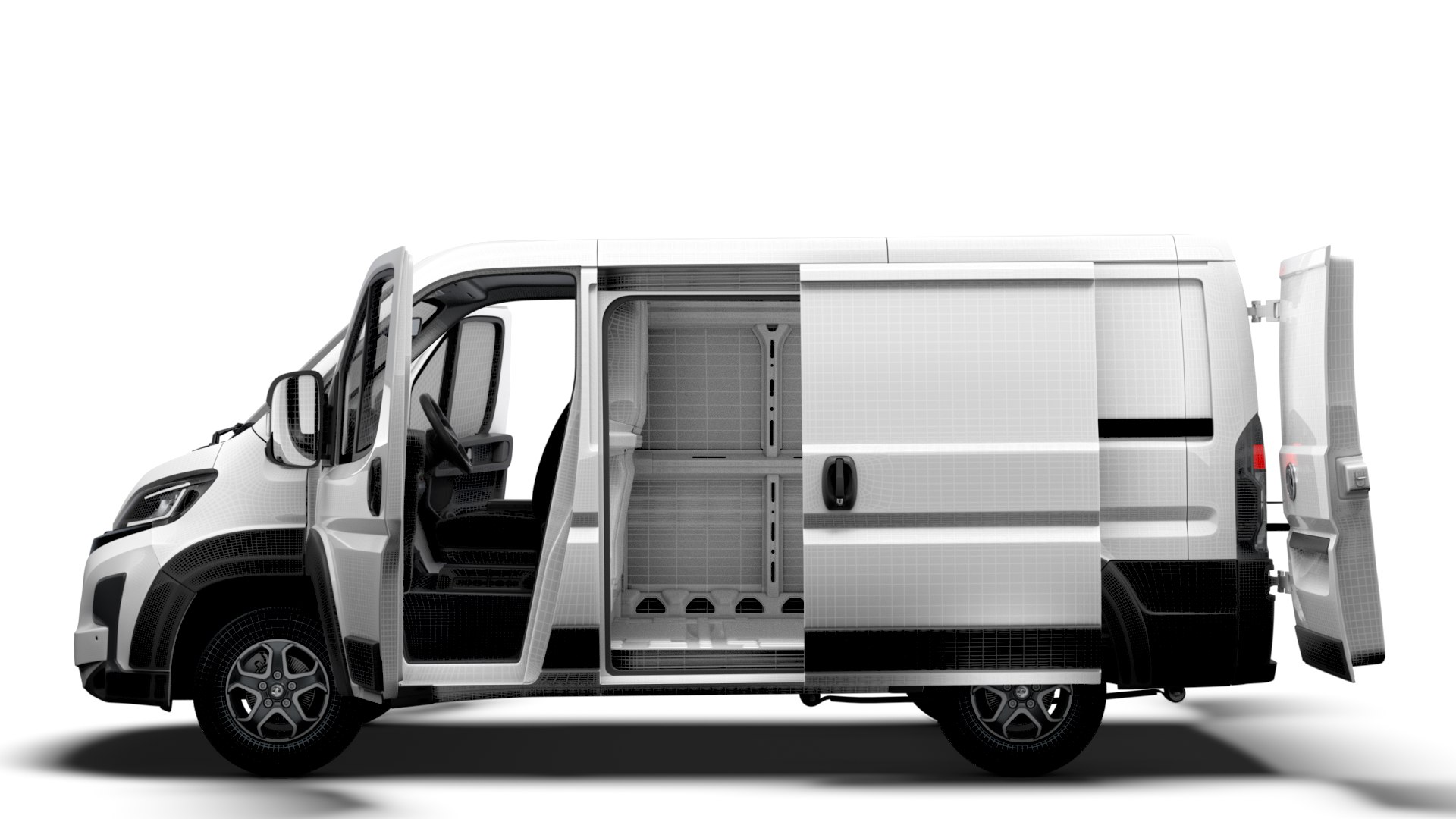 3D Stellantis Electric Panel Van HQ Interior L1H1 2025 - TurboSquid 2338530