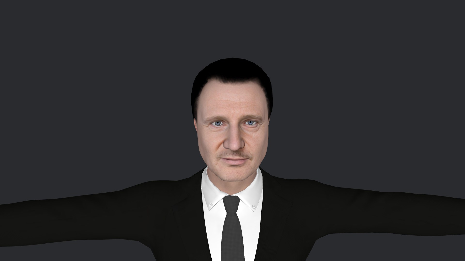 Liam Neeson Hyper Realistic Full Body Fully Rigged 3D Character 3D ...