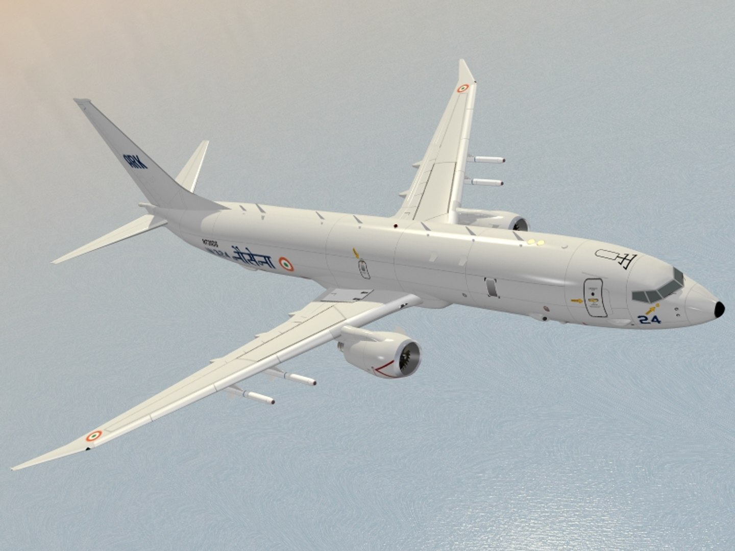 Multimission P-8i Neptune Indian 3d Fbx