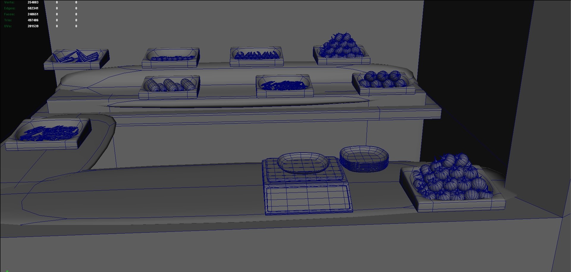 3D Model Vegetable Shop - TurboSquid 1787487