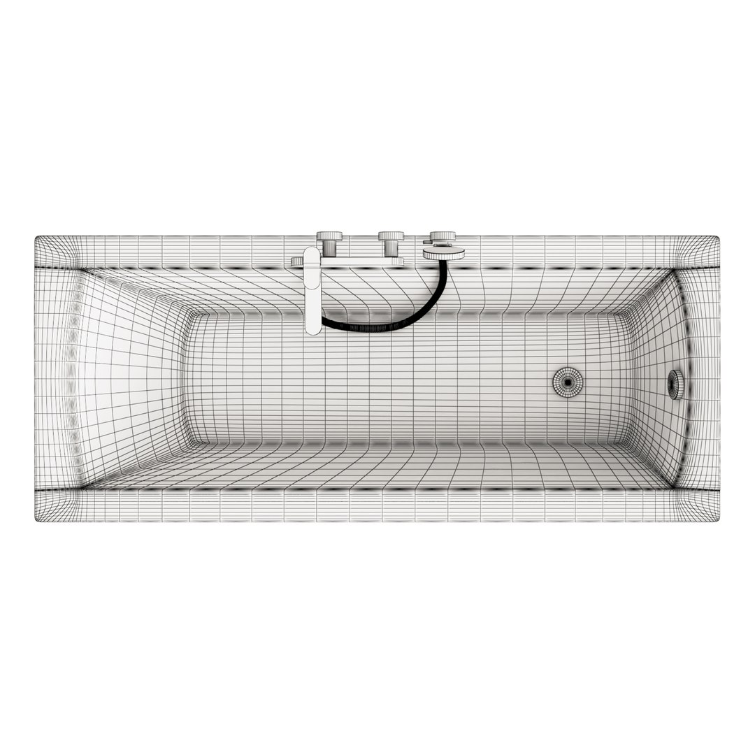 3D Classic Acrylic Bath Model - TurboSquid 1549747