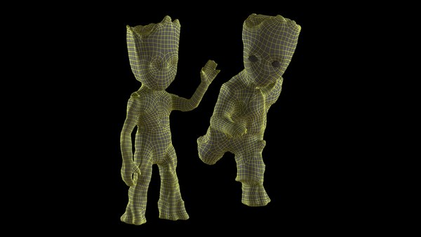 Baby Groot figures Scan 3D model - TurboSquid 1730659