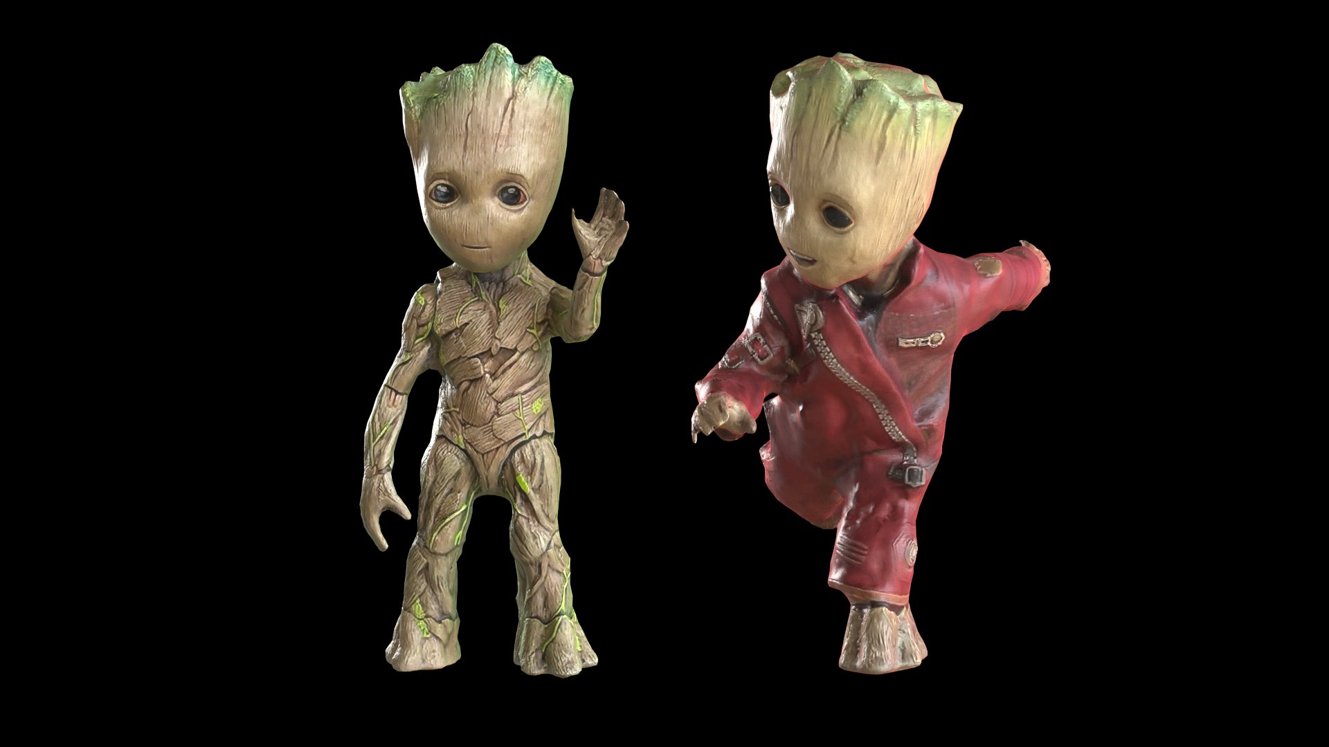 Baby Groot Figures Scan 3D Model - TurboSquid 1730659