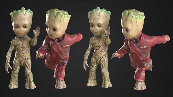 Digitalização de figuras Baby Groot Modelo 3D - TurboSquid 1730659