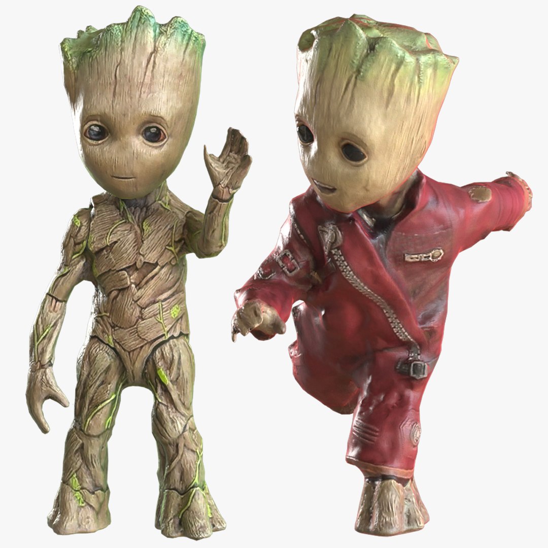 Baby Groot Figures Scan 3D Model - TurboSquid 1730659