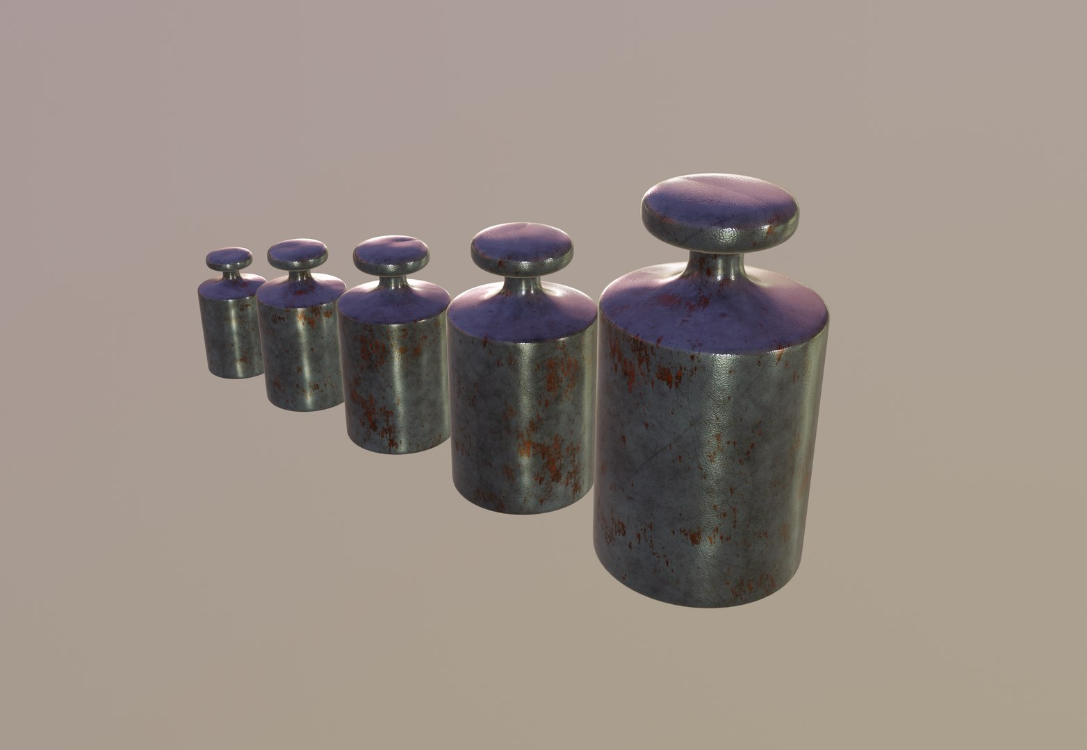 3D Model Metallic Weight - TurboSquid 1482102