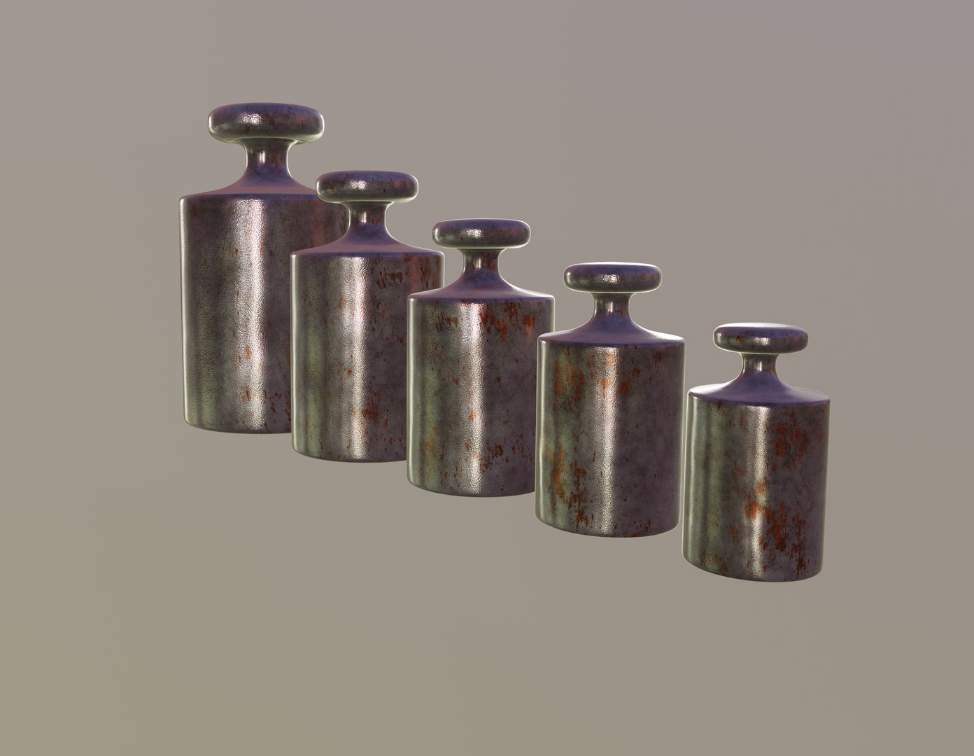 3D Model Metallic Weight - TurboSquid 1482102