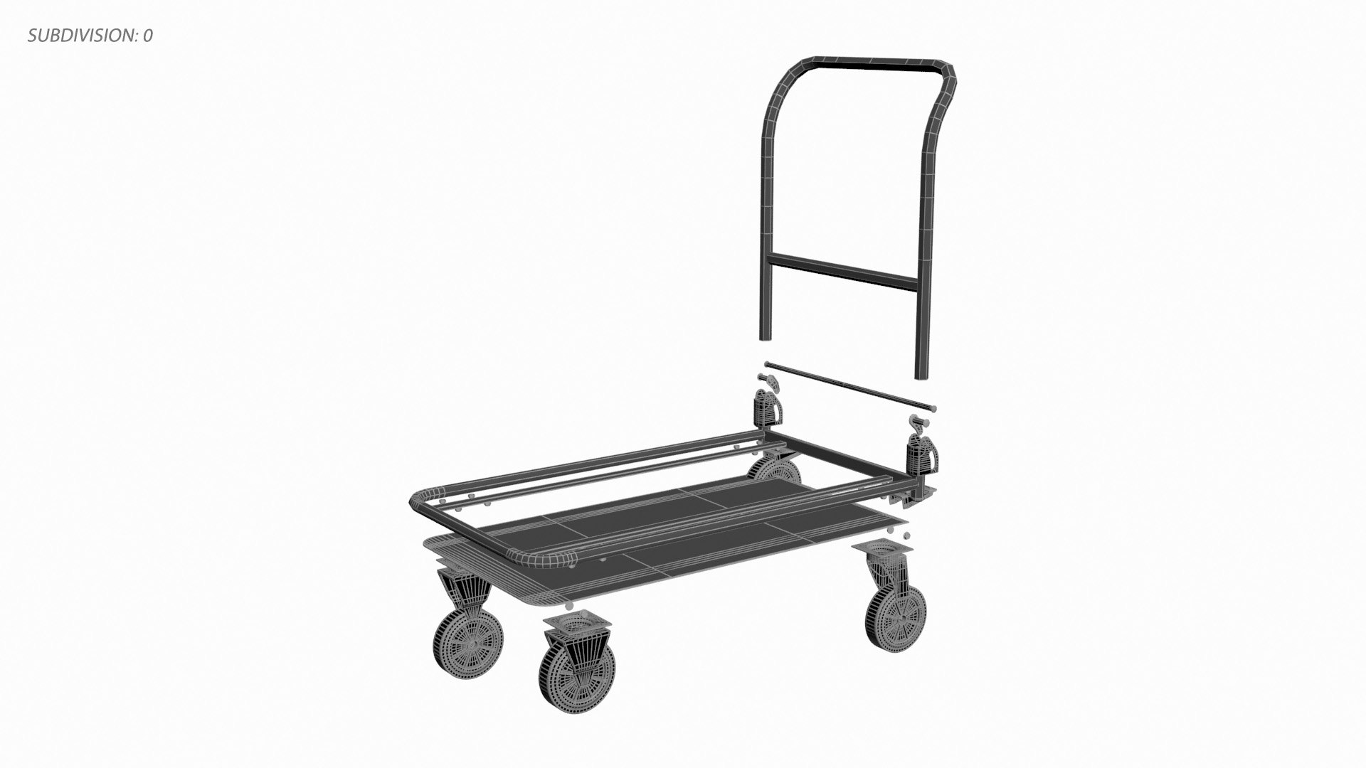 Platform Trolley Folding 3D Model - TurboSquid 1726192