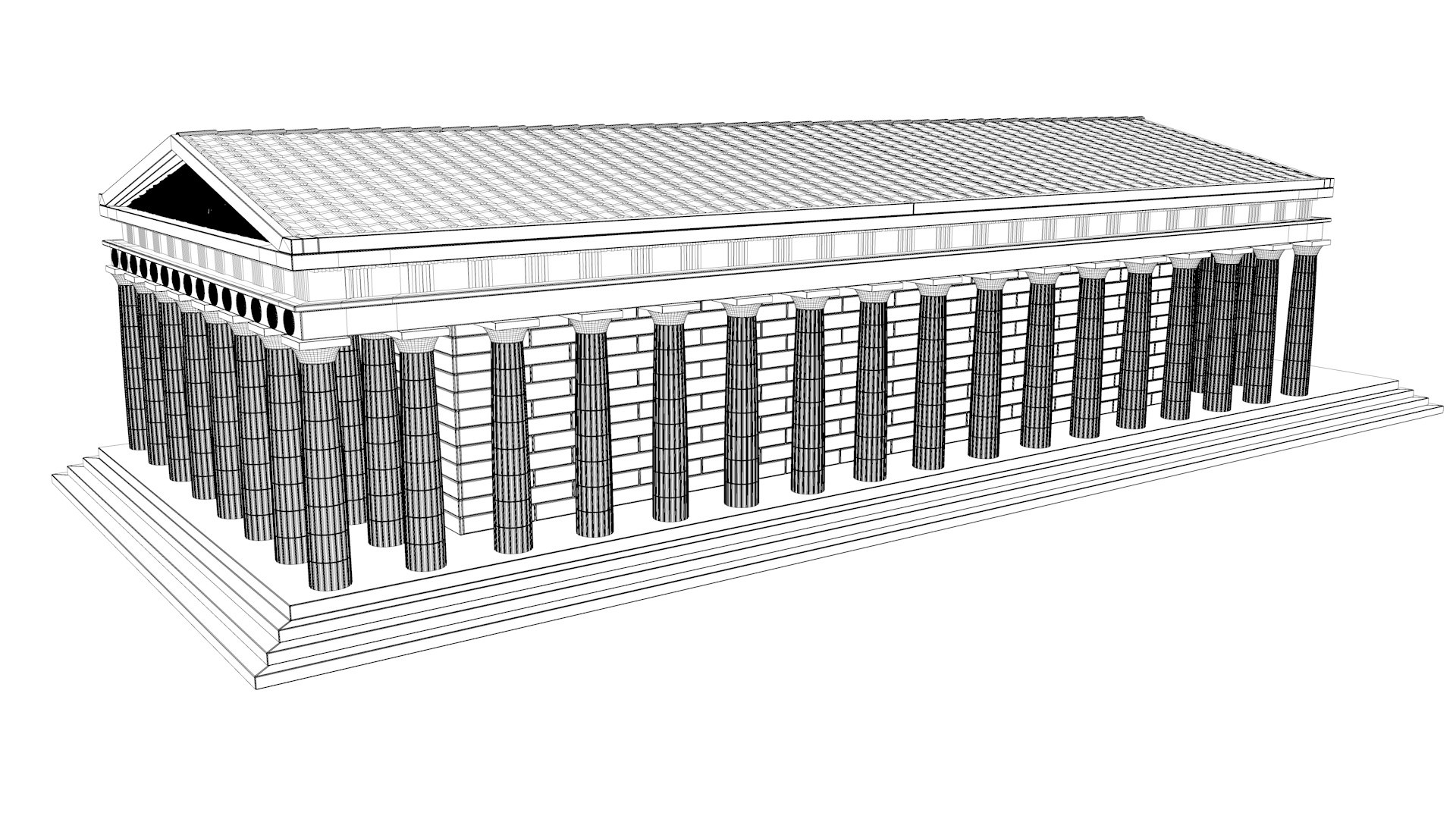 Parthenon Greek Temple 3D Model - TurboSquid 1759137