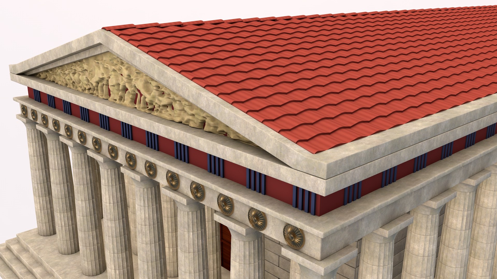 Parthenon Greek Temple 3D Model - TurboSquid 1759137