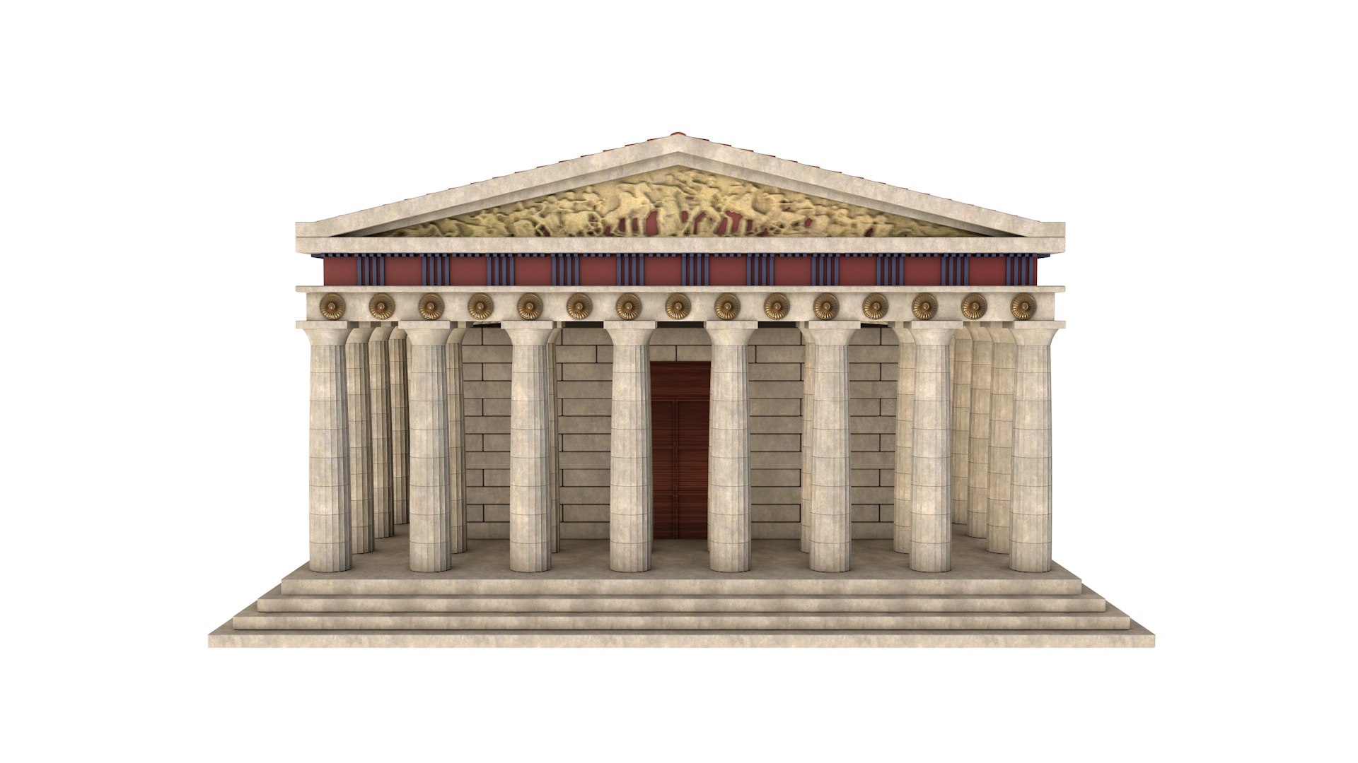 Parthenon Greek Temple 3D Model - TurboSquid 1759137