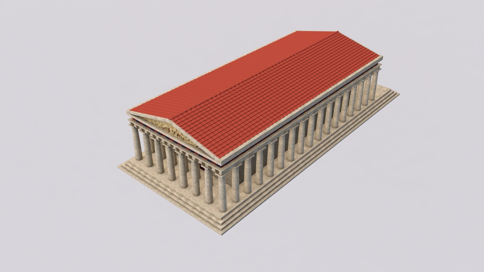 Parthenon Greek Temple 3D Model - TurboSquid 1759137