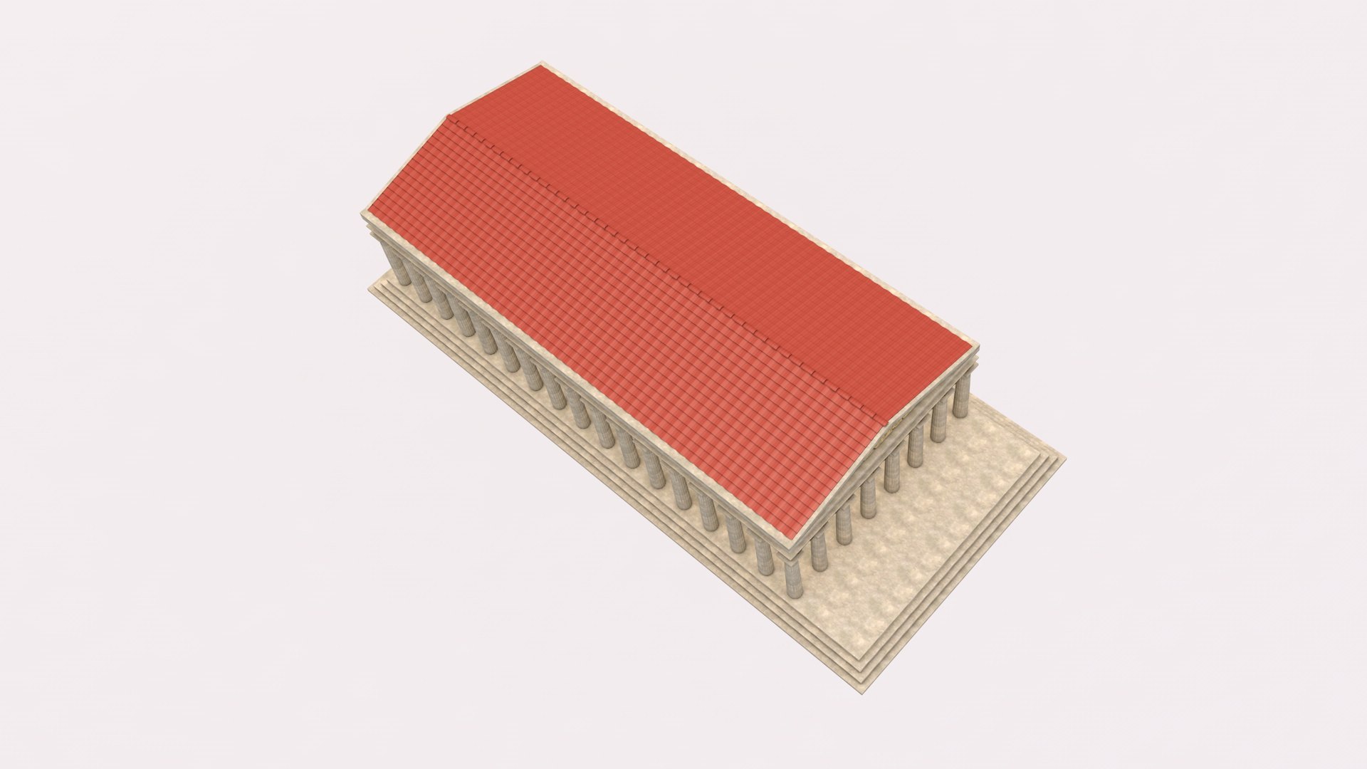 Parthenon Greek Temple 3D Model - TurboSquid 1759137